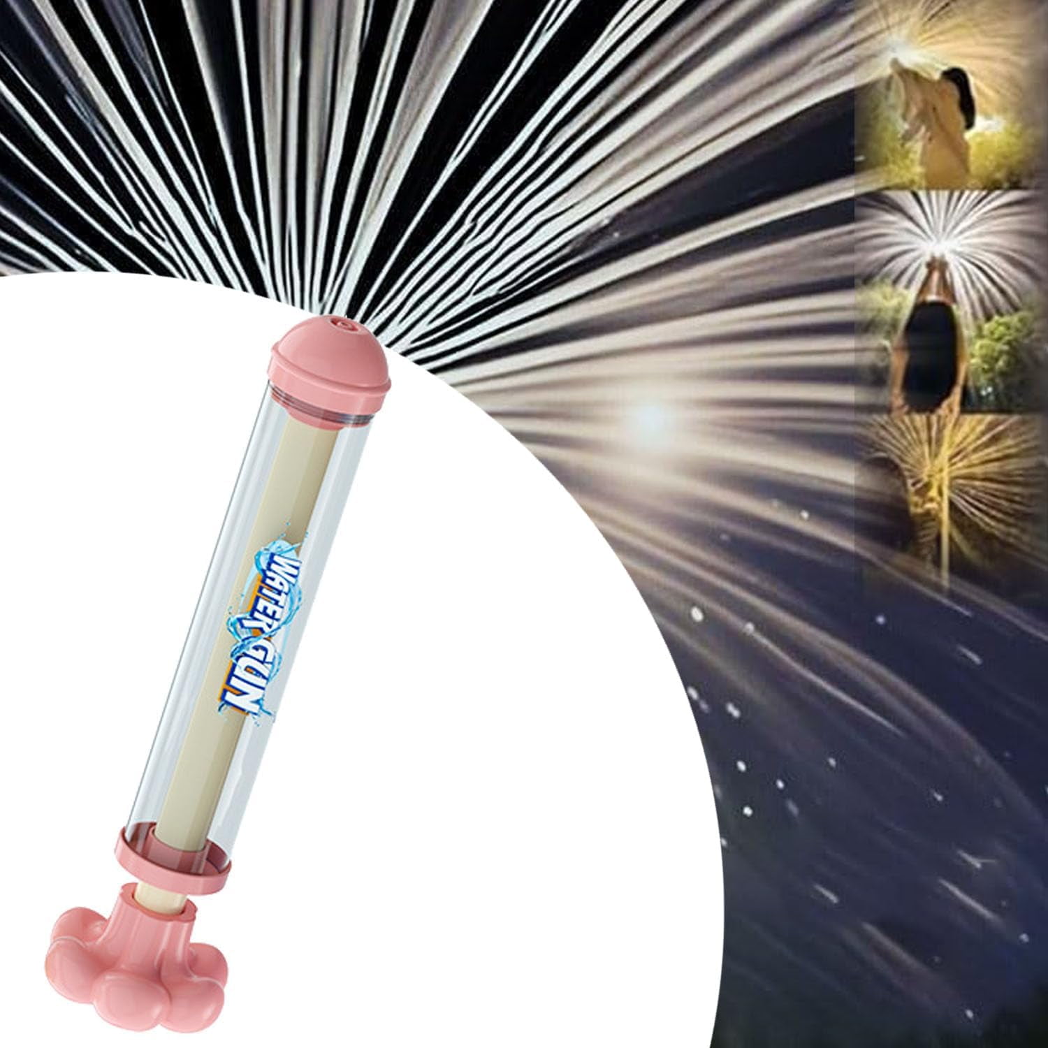 Firework Water Gun, Pusher Type Fun Fireworks Water Jet Spray Toy, High ...