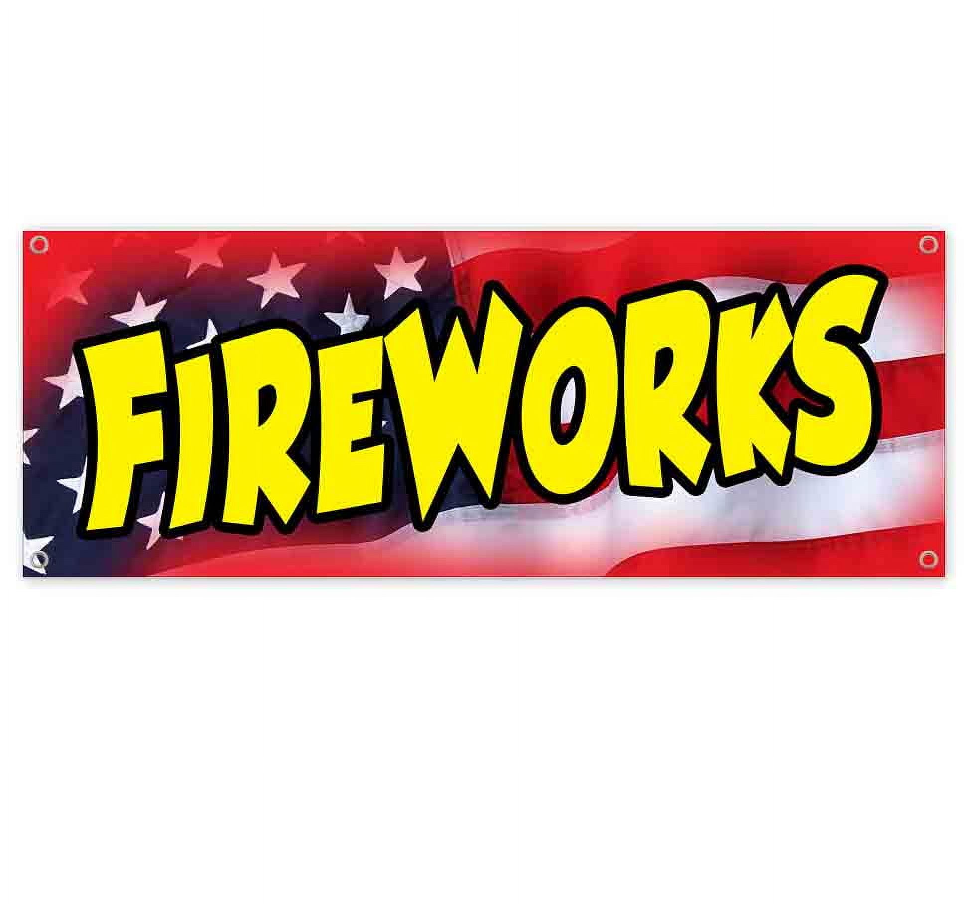 Fireworks 13 oz Vinyl Banner With Metal Grommets - Walmart.com