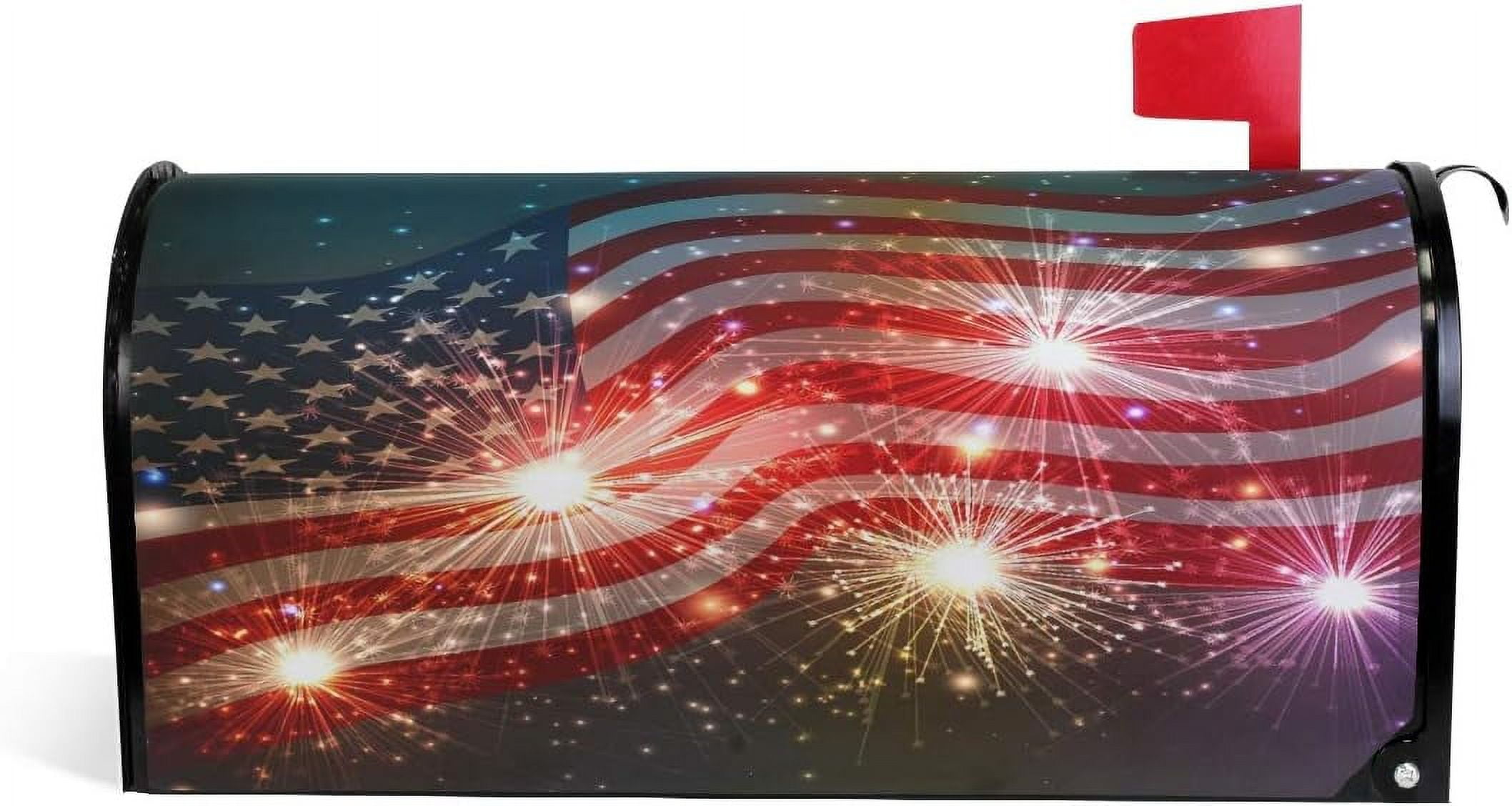 Fireworks Background for 4Th of July Independence Day Magnetic Mailbox ...