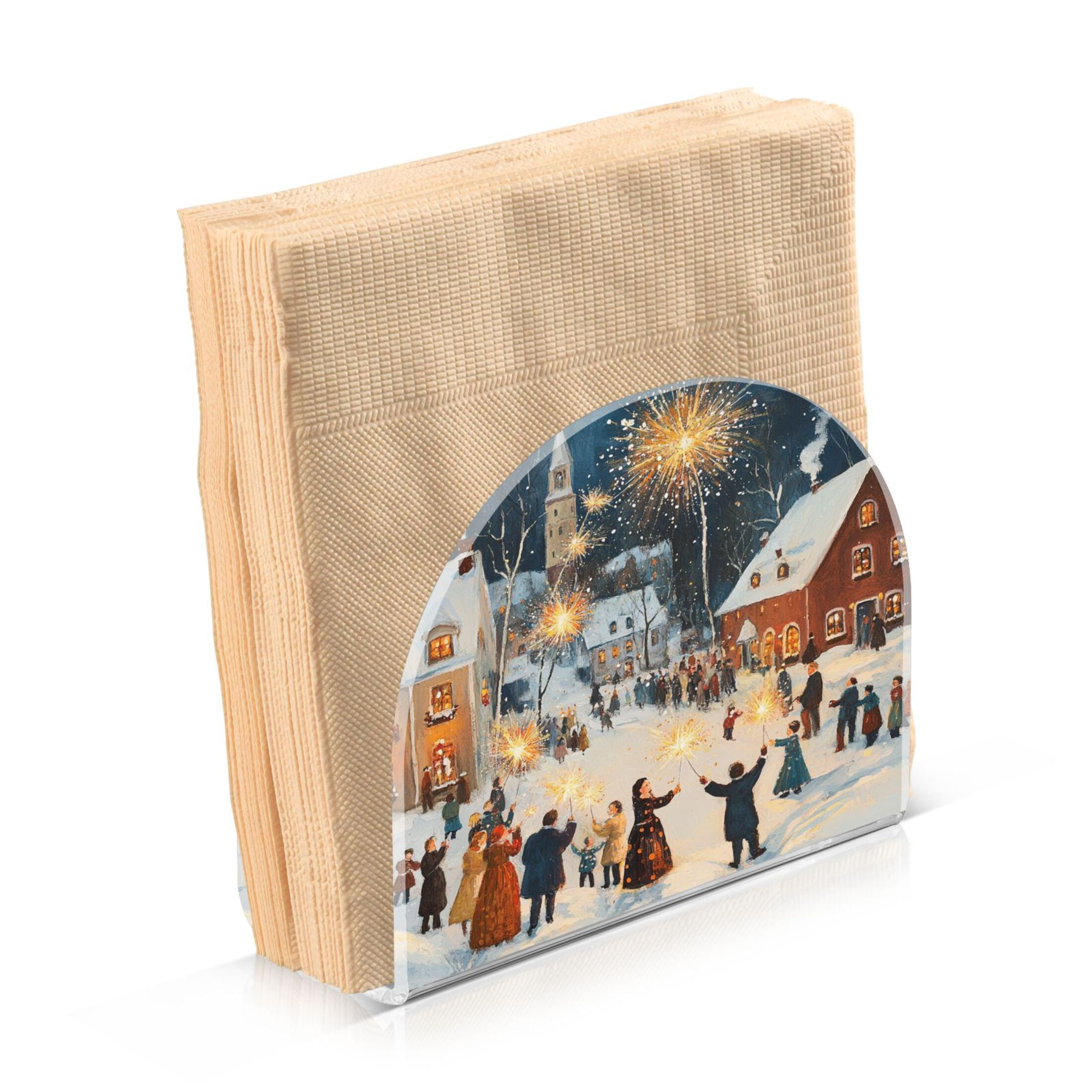 Fireworks Blooming Snow Napkin Holders for Tables Napkin Stand Paper ...