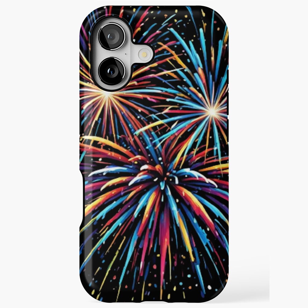 Fireworks Colorful Display Art Case for iPhone 11 12 13 14 15 16 17 Pro ...