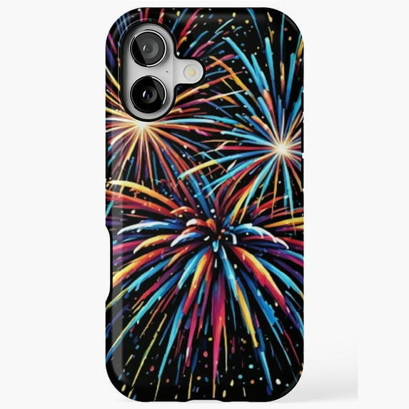 Fireworks Colorful Display Art Case for iPhone 11 12 13 14 15 16 17 Pro ...