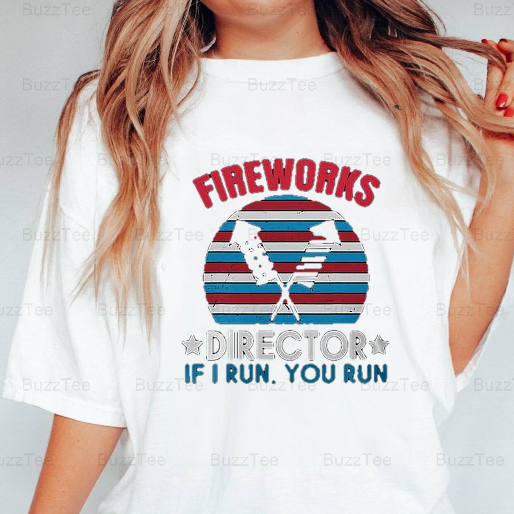 Fireworks Director Funny Bang 4th July Patriotic Pyrotechnics T-Shirt ...