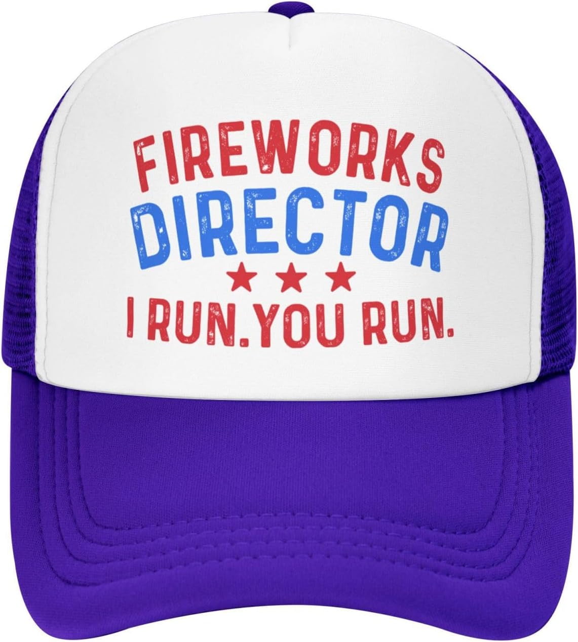 Fireworks Director I Run You Run Trucker Hat Men Baseball Cap Cute Hat ...