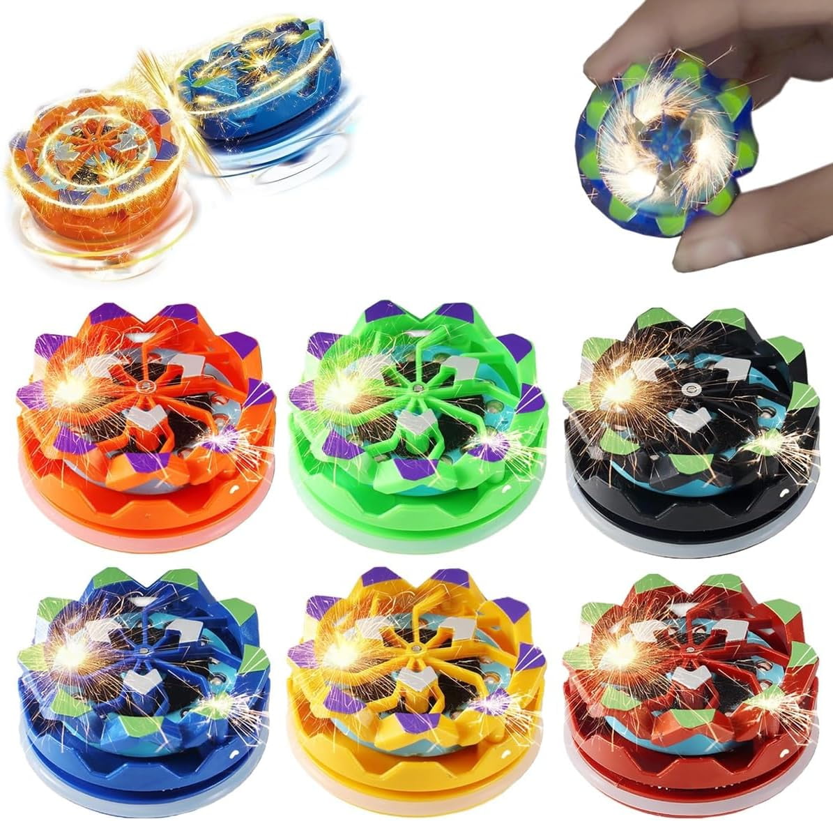 Fireworks Fingertip Gyro,Handheld Fireworks Gyroscope,Gyro Fingertip ...