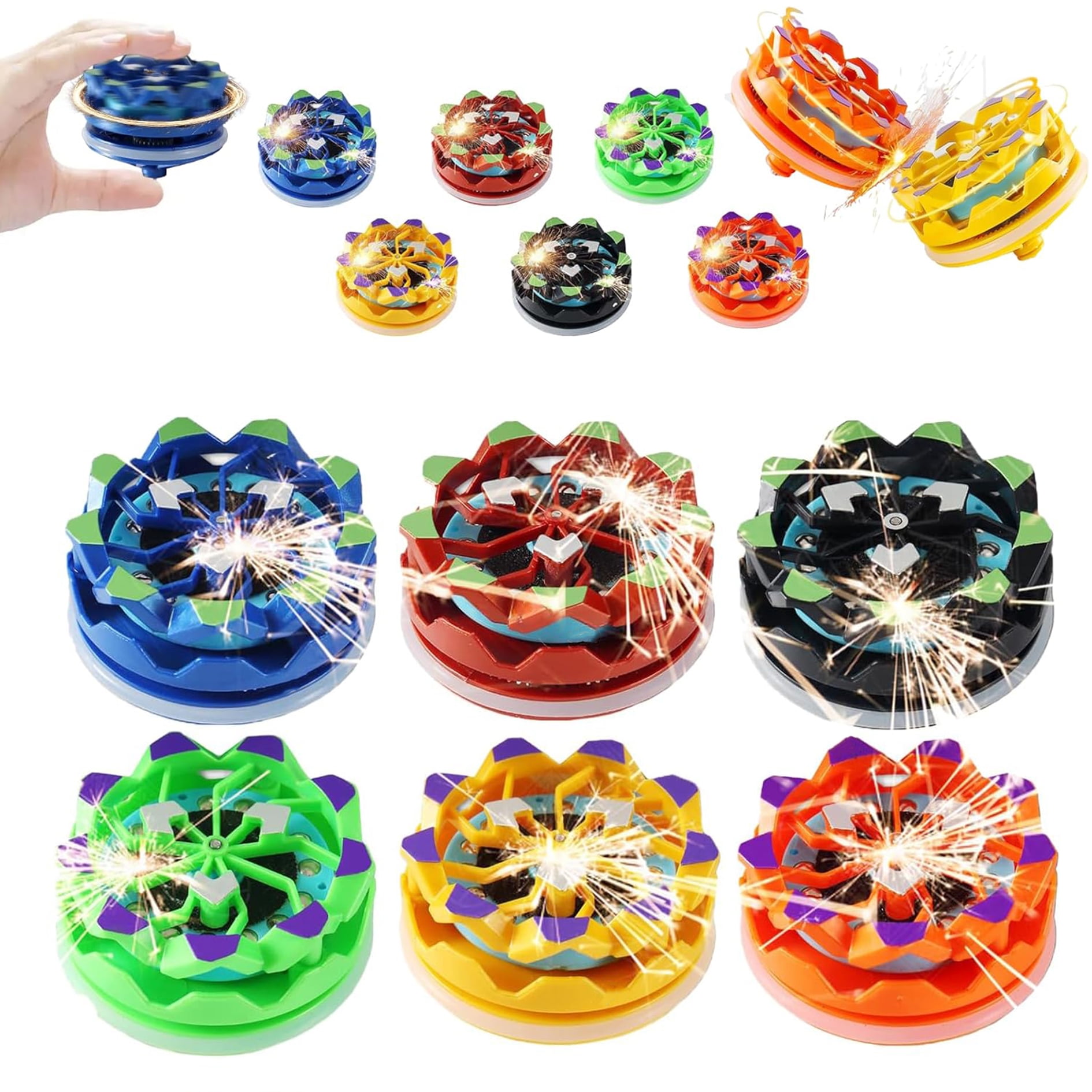 Fireworks Fingertip Gyro, Handheld Fireworks Gyroscope, Luminous ...