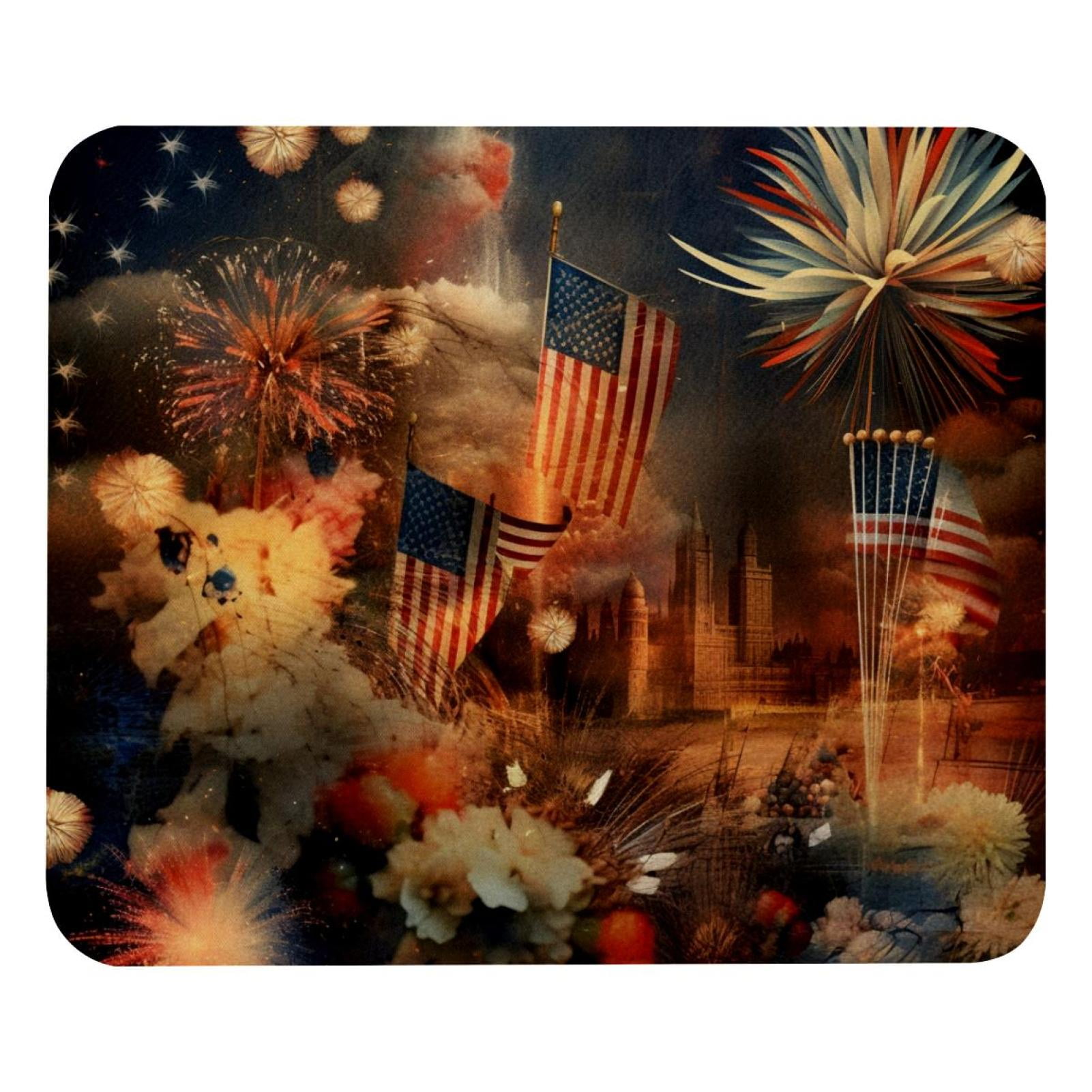 Fireworks Gaming Mouse Pad Desk Mat Desk Pad, Non-Slip Rubber Bottom ...