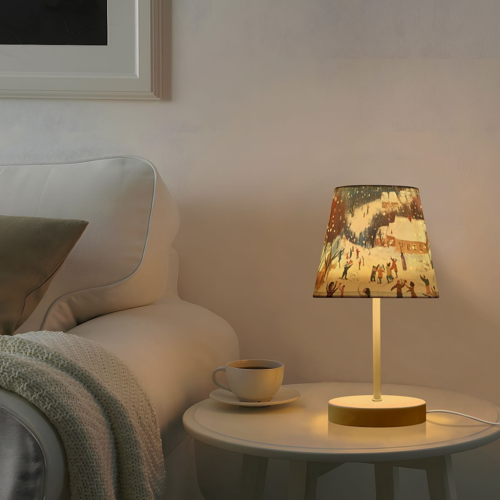 Fireworks Light Snow Desk Lamp 3 Color Modes LED Table Lamp Nightstand ...