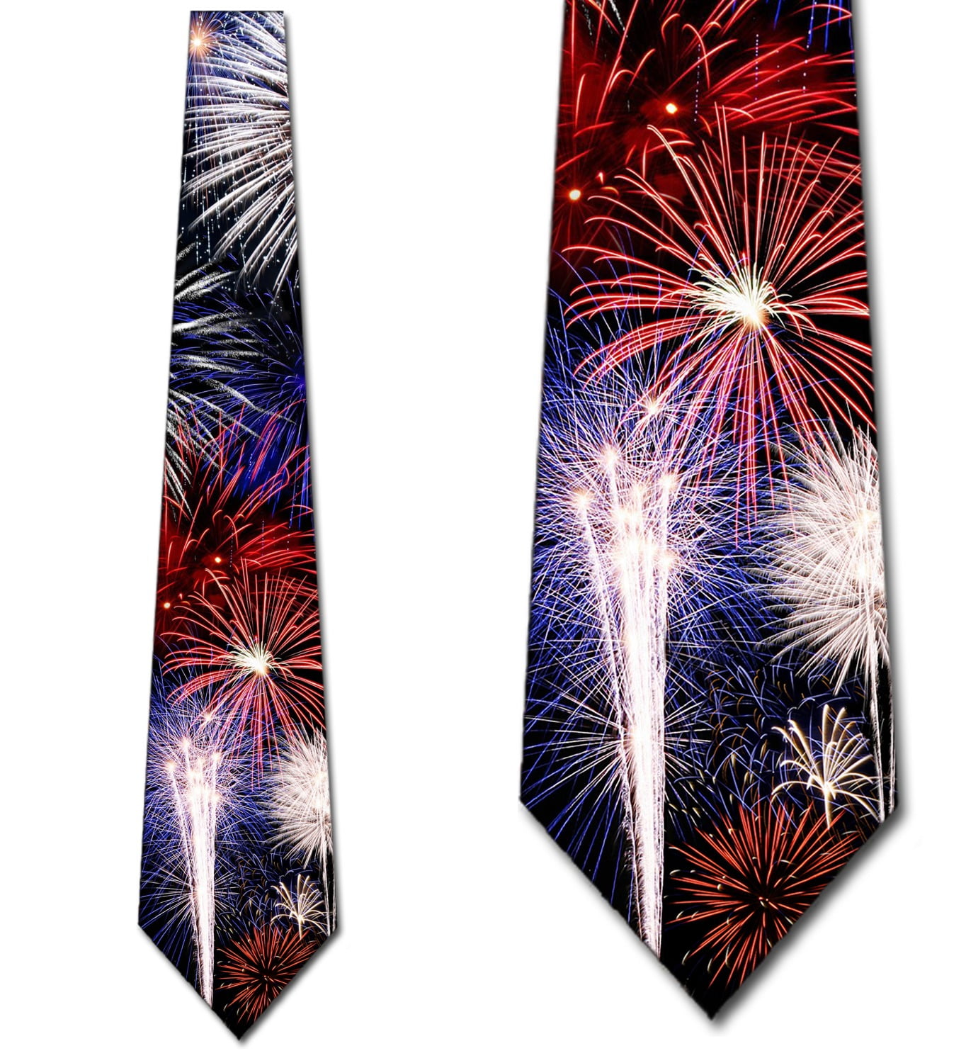Fireworks Necktie 4th of July Ties by Three Rooker - Walmart.com