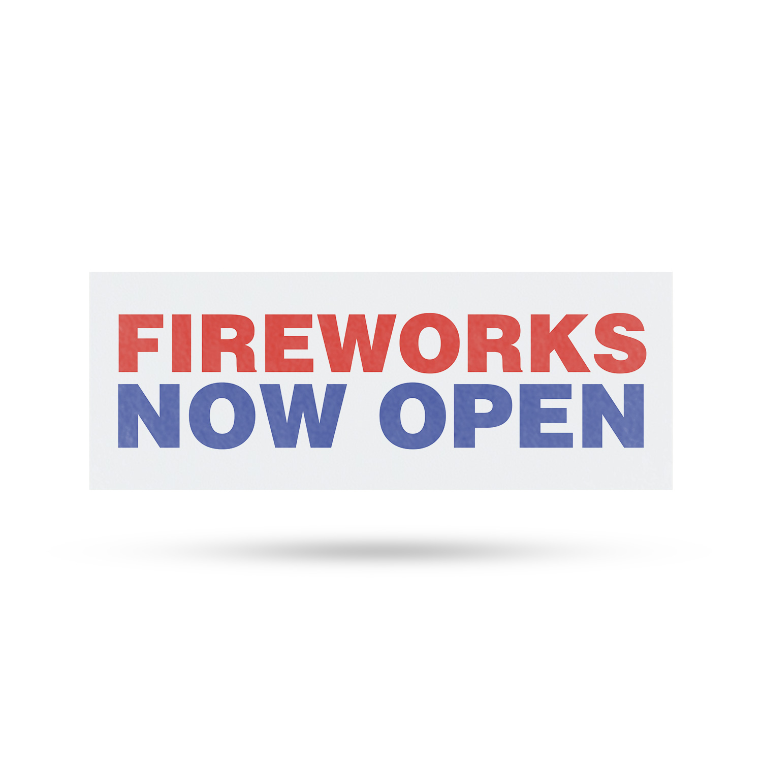 Fireworks Now Open Vinyl Decal 12 Inch x 5 Inch Weatherproof Heavy-Duty ...