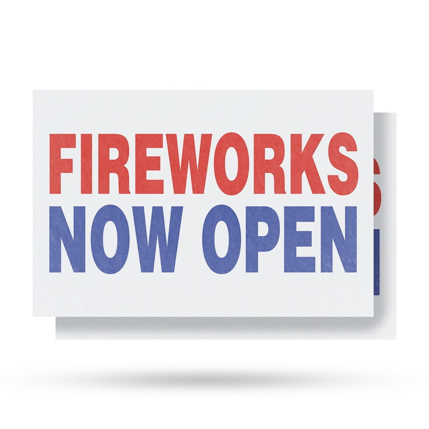 Fireworks Now Open Vinyl Decal 2 Pack of 12 Inch x 16 Inch Weatherproof ...