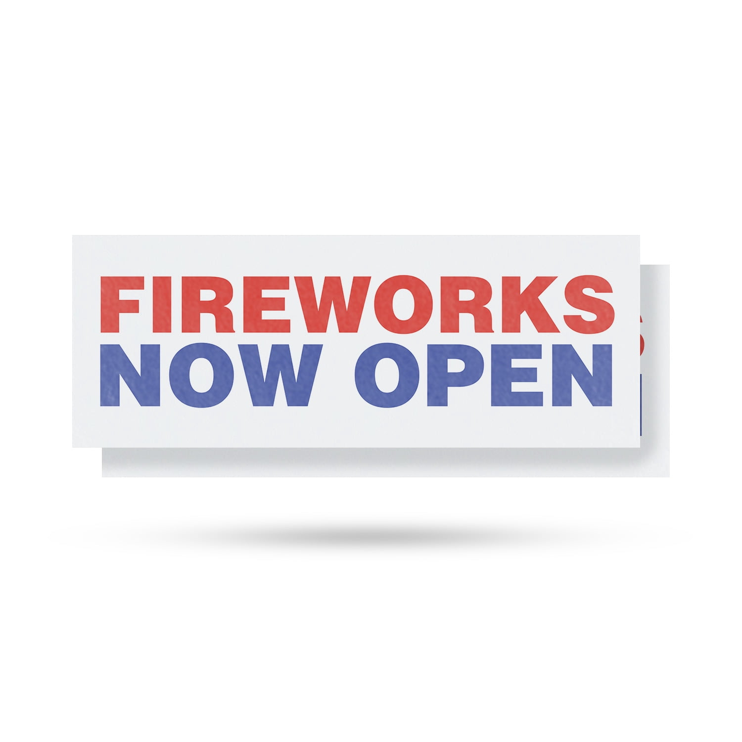 Fireworks Now Open Vinyl Decal 2 Pack of 24 Inch x 9 Inch Weatherproof ...