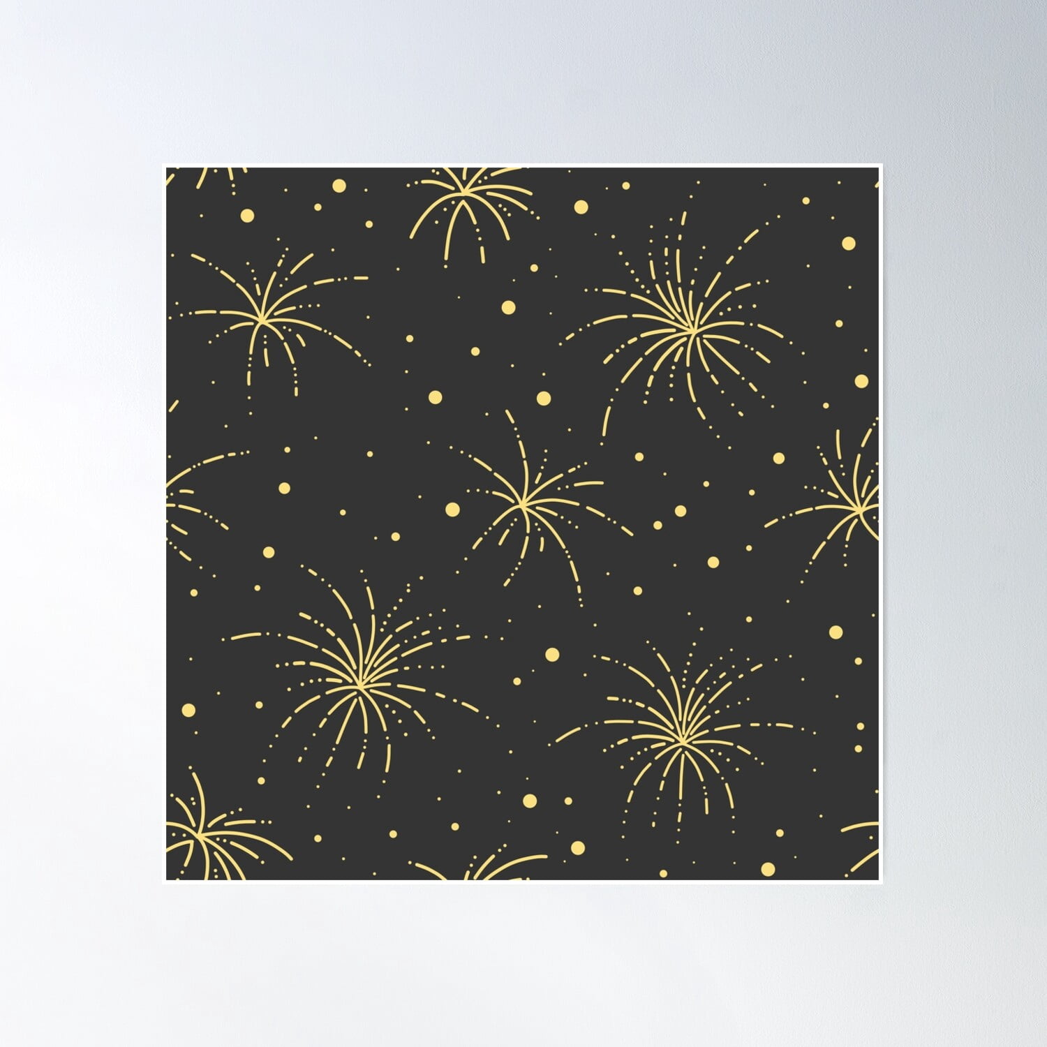 Fireworks Poster Wall Art, Modern Wall Decor, 24x24 UNFRAMED - Walmart.com