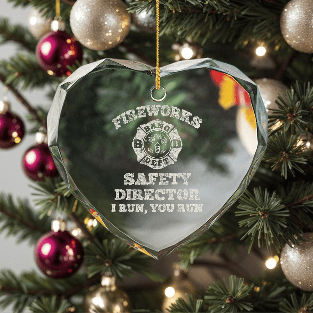 Fireworks Safety Director Firefighter America Red Pyro Ornament, Home ...
