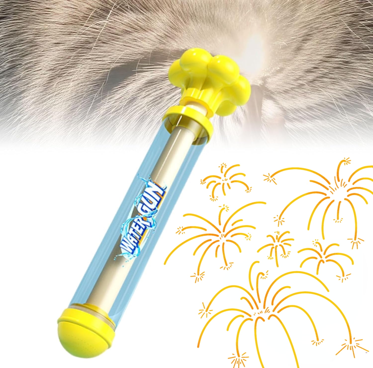 Fireworks Water Gun,Pusher Type Fun Fireworks Water Jet Spray Toy for ...