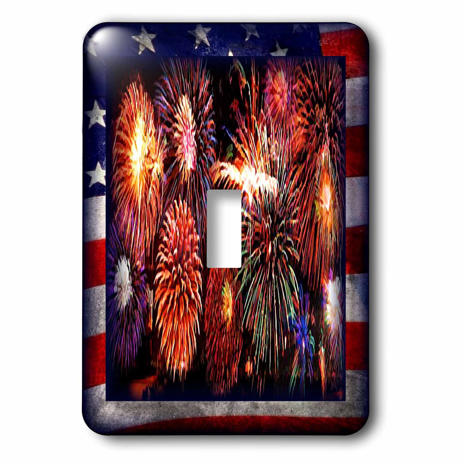 3dRose, Fireworks on the 4th, single toggle switch - Walmart.com