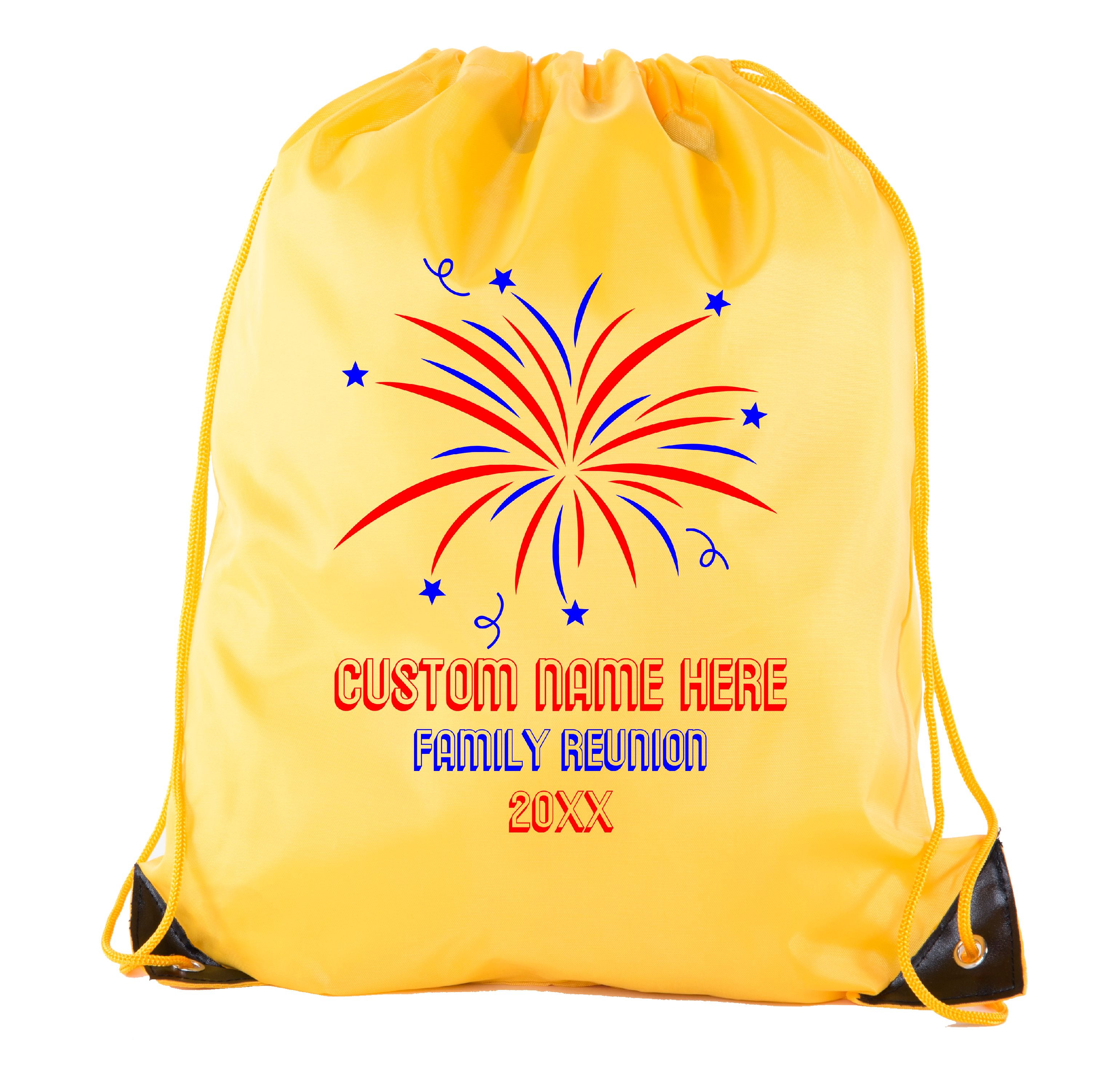 Fireworks with custom name- Family Reunion Party Favor Gift Bags ...