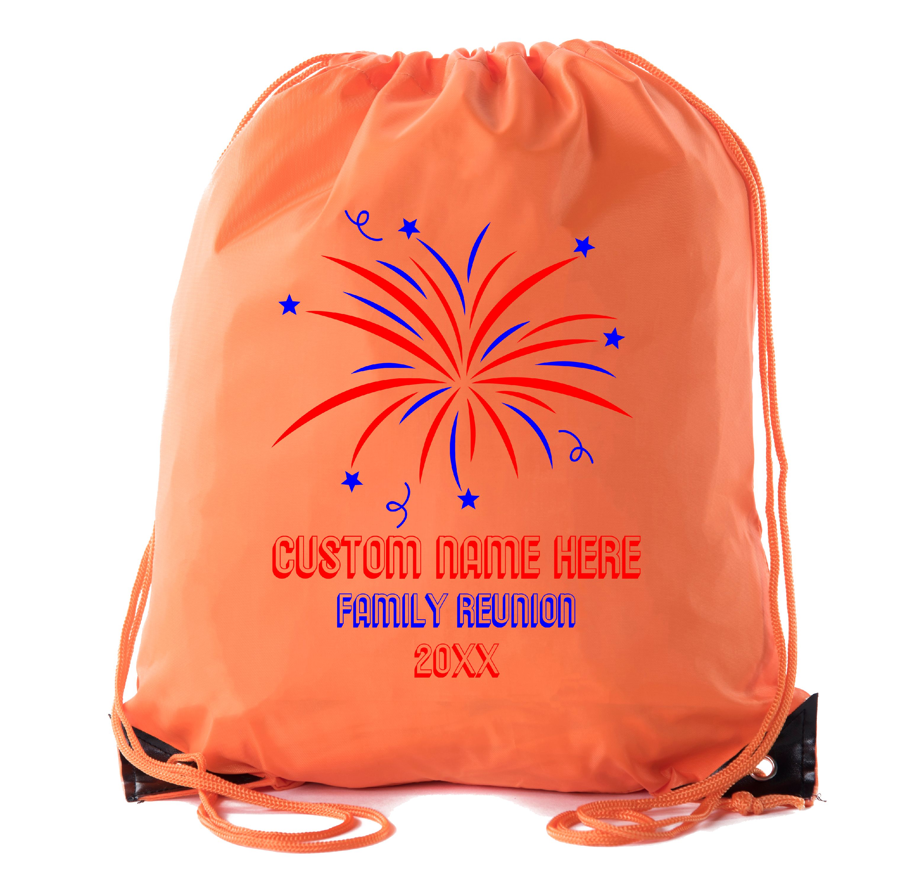 Fireworks with custom name- Family Reunion Party Favor Gift Bags ...