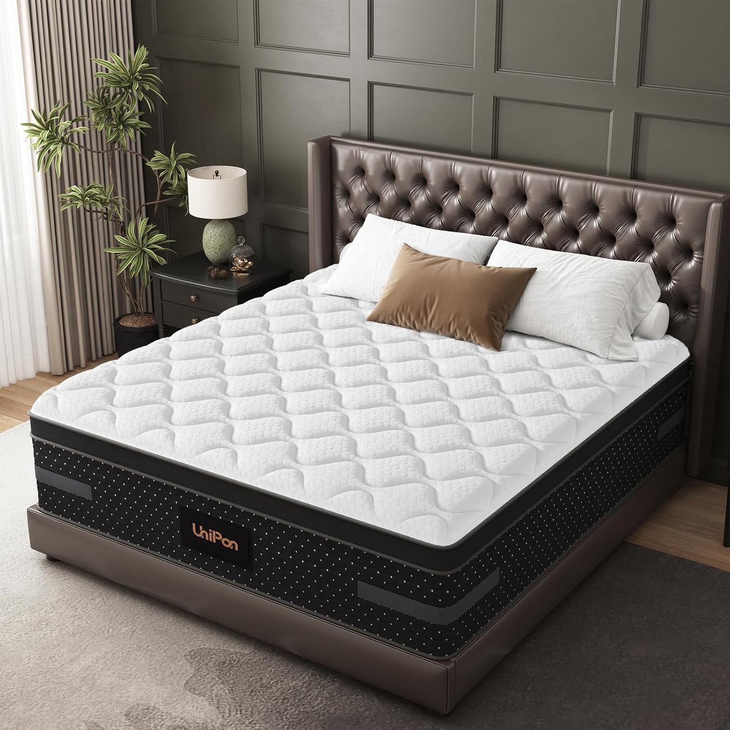 Firm Queen Mattress 12 inch -Premium Hybrid Mattress in a Box with Back ...