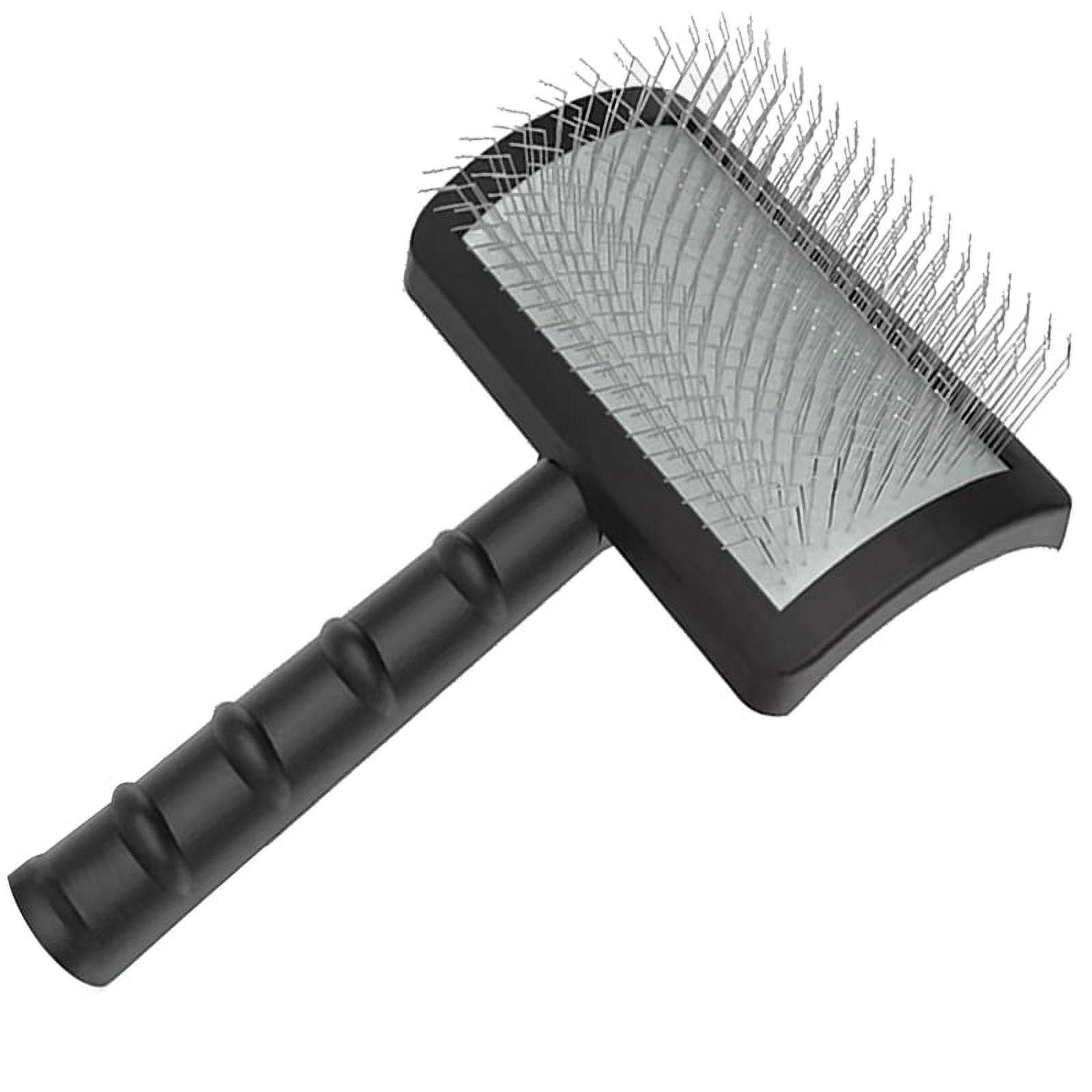 Firm Slicker Brush for Dogs- Extra Long Pin Slicker Brush for Large Dog Pet Grooming Wire Brush ...