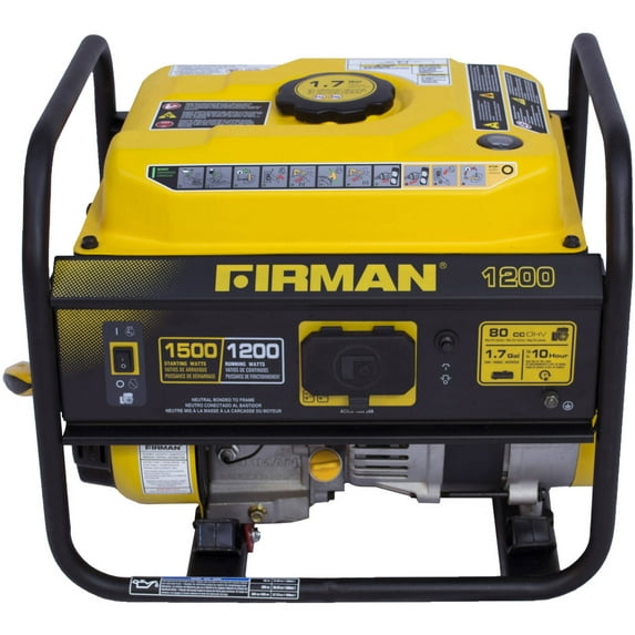 Firman 1500W Recoil Start Power Generator, Low Oil Shutdown - Walmart.com