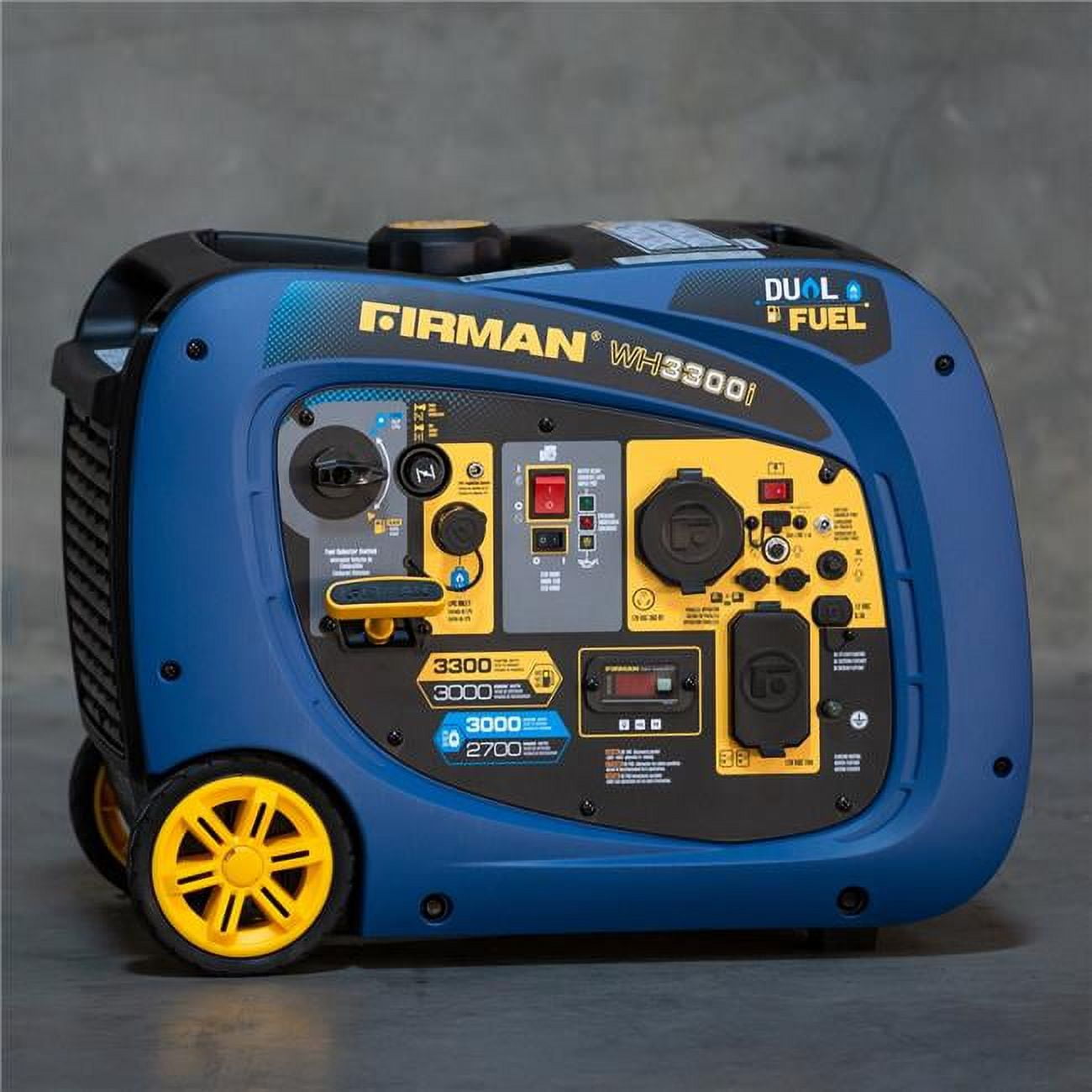 Firman Power Equipment 3200W Dual Fuel Inverter Portable Generator ...