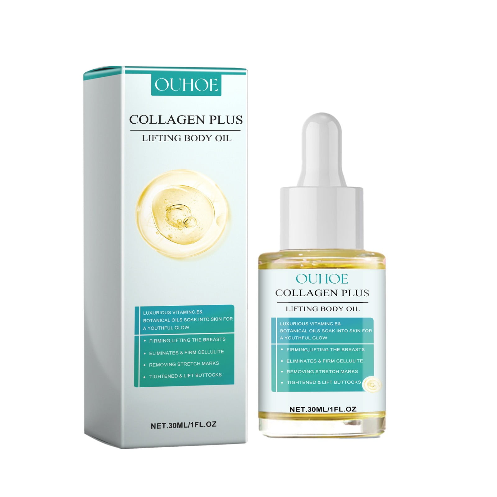 Firming Body Oil 30ml - Tones and Tightens Skin, Reduces the Appearance ...