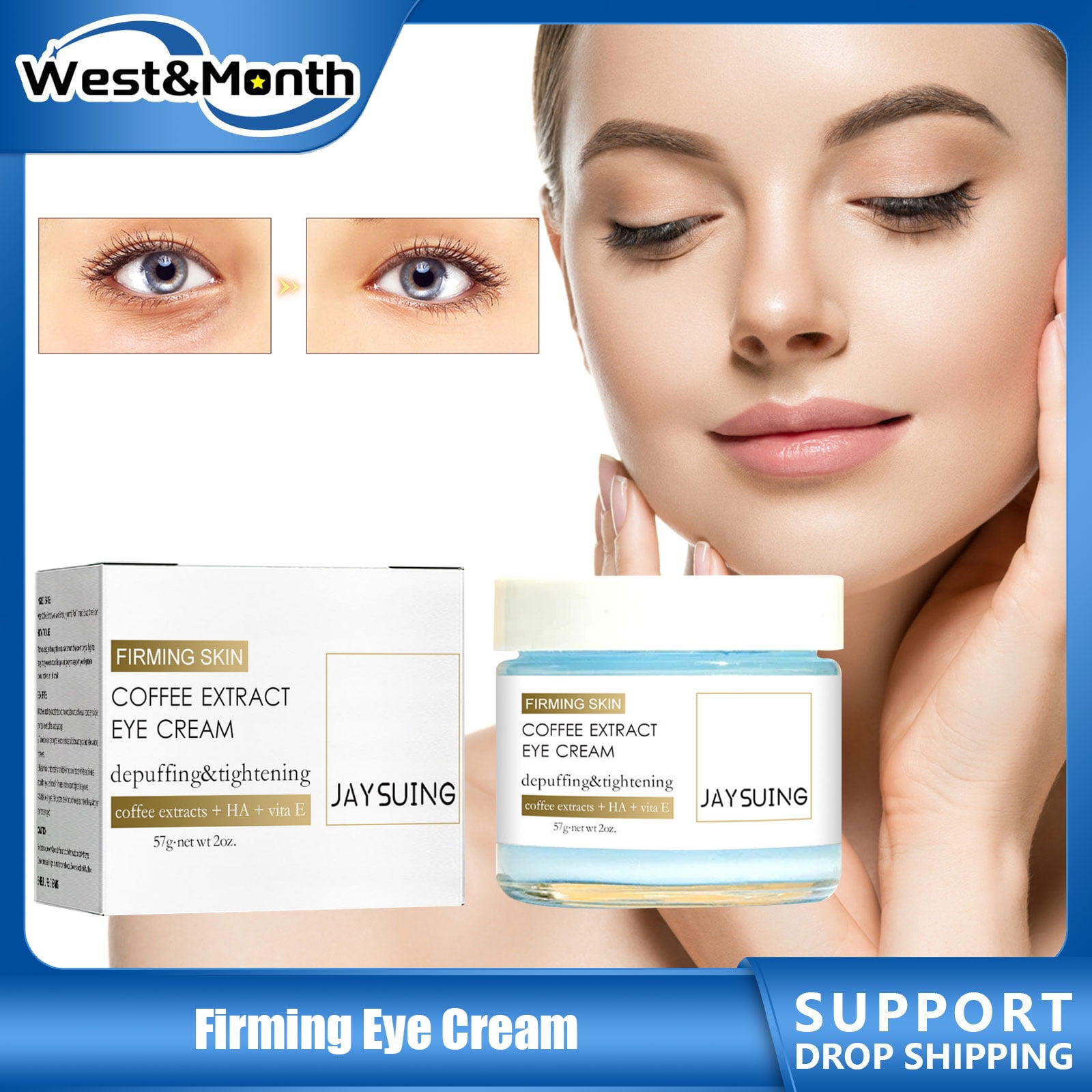 Firming Eye Cream Fade Eyes Puffiness Remove Fat Granules Anti Dark ...