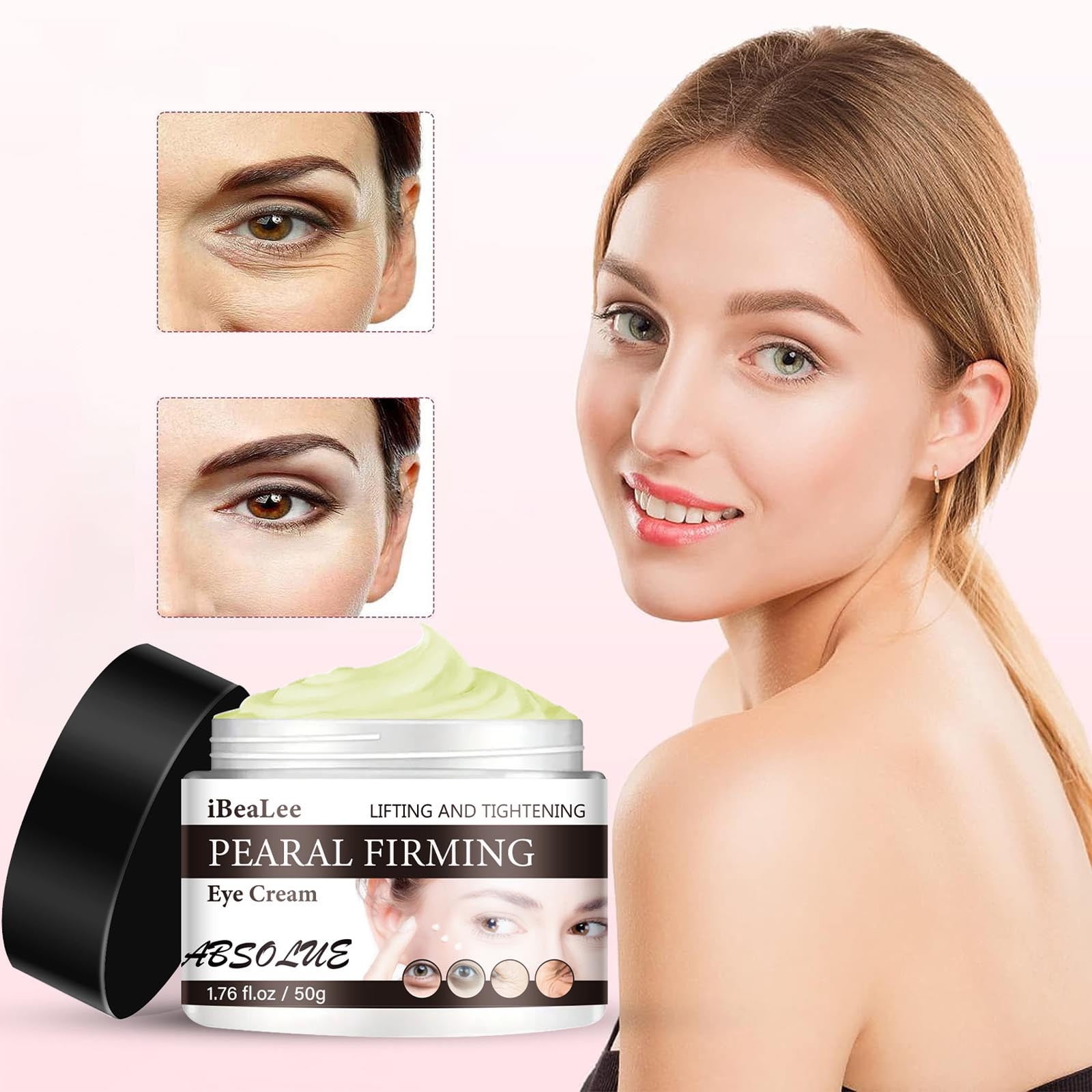Firming Eye Cream Snake Formula | Anti-Aging Hydrating Under Eye Serum | Reduces Bags, Fine ...