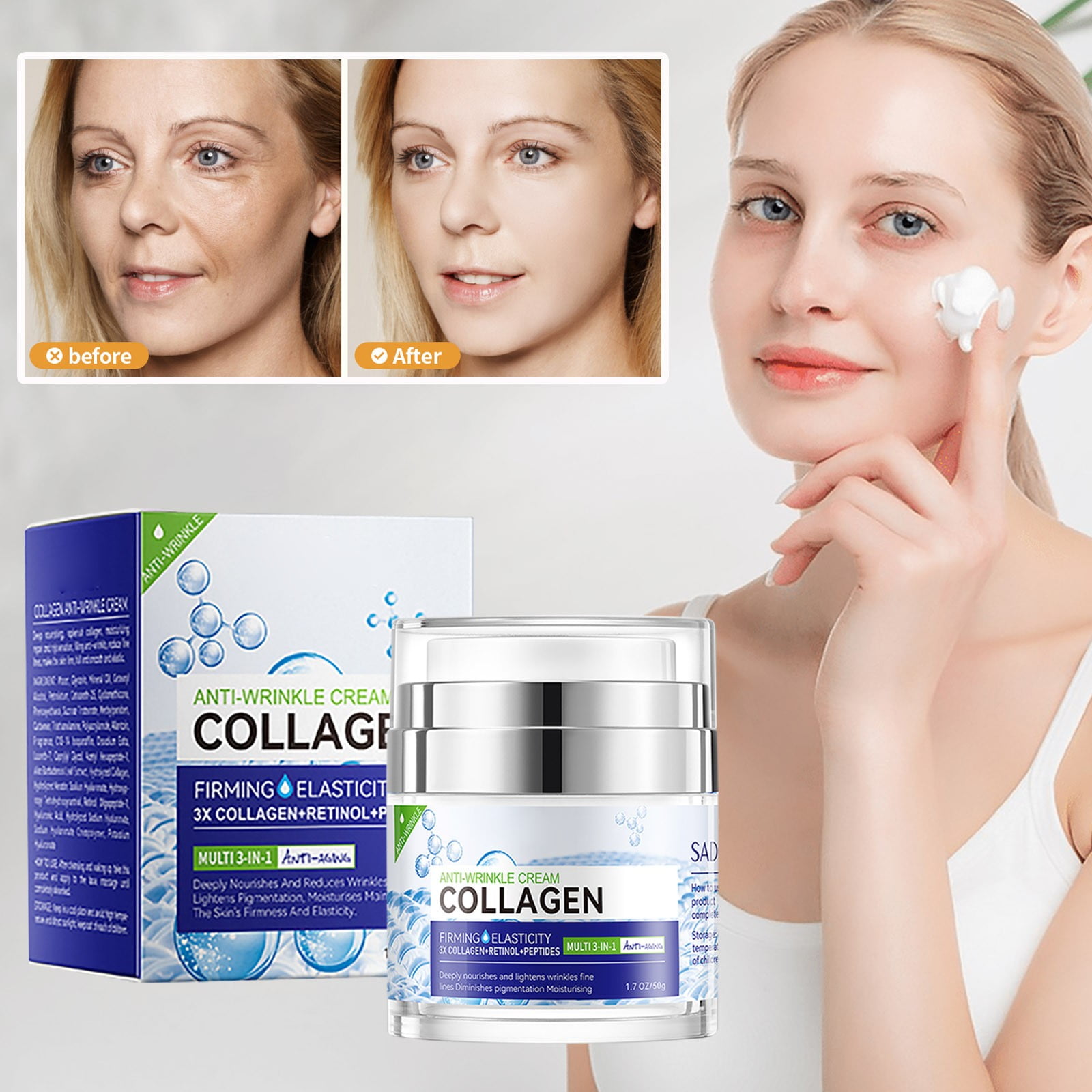Firming and Lifting Cream,Moisturizing Face Cream for Face Neck and Eye ...