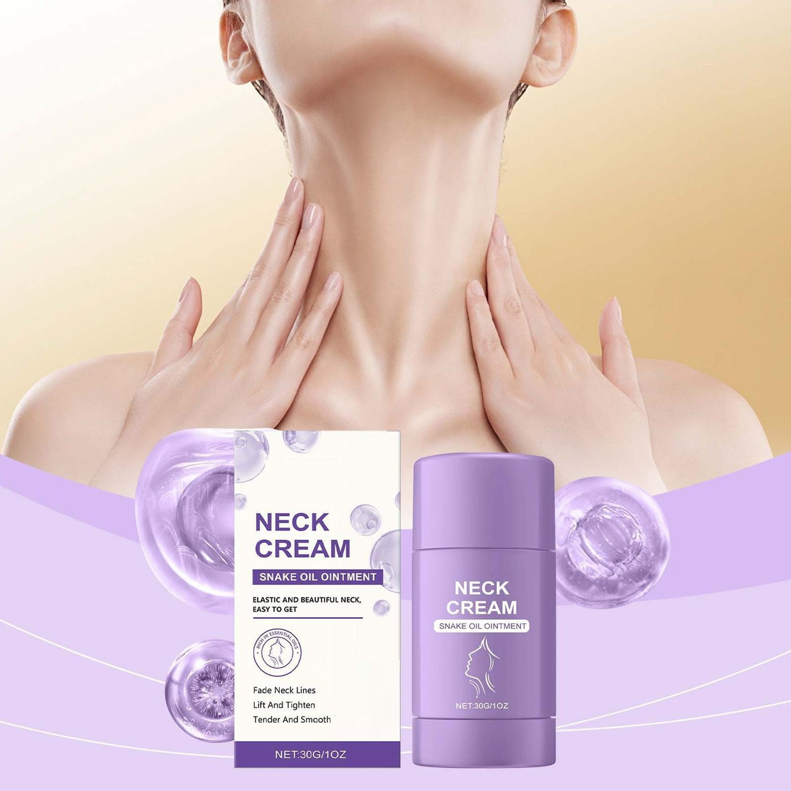 Firming & Lifting Nec, Lightening Neck Lines and Brightening Neck Skin Tone Moisturizer for ...