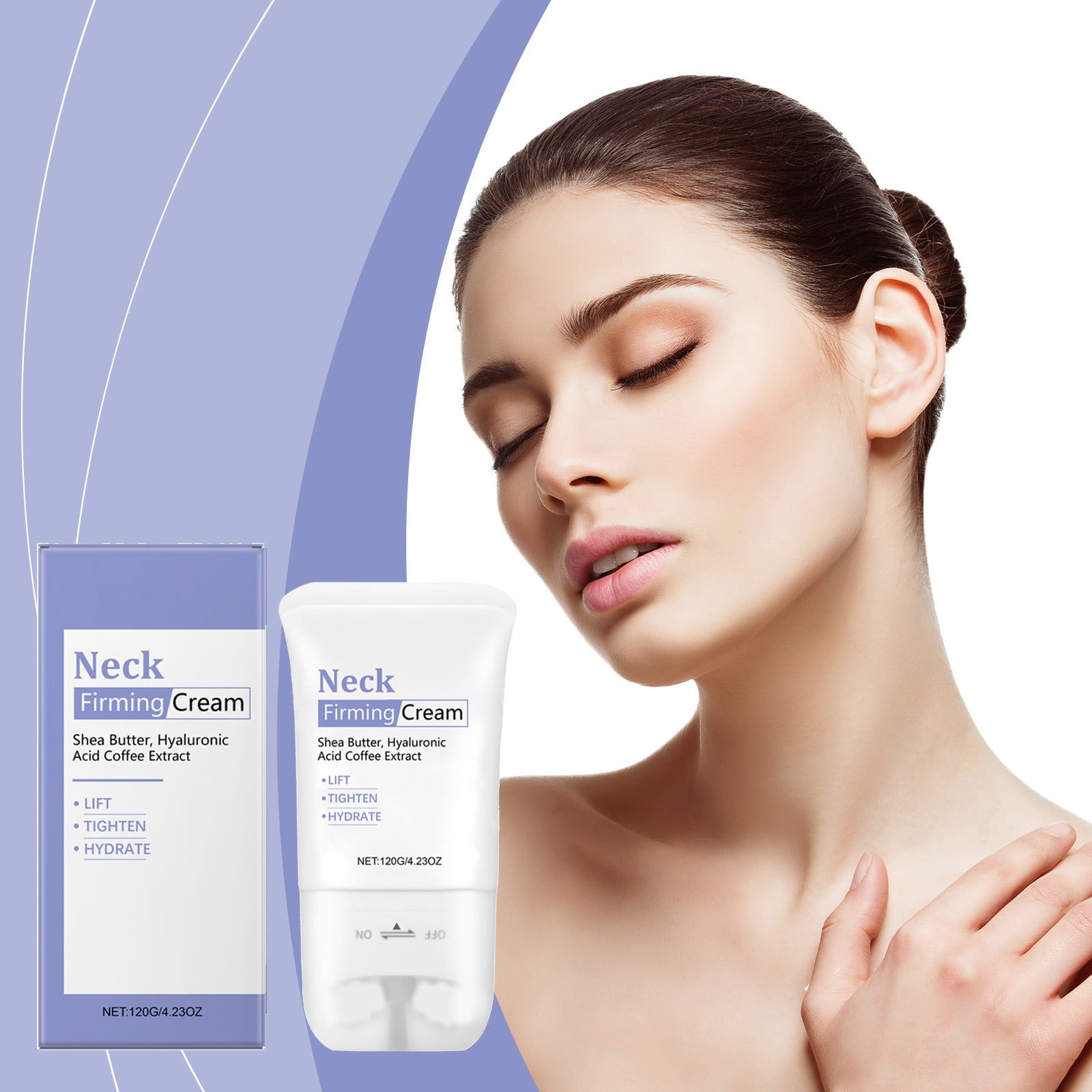 Firming & Lifting Roller Neck Cream with Massage Head - Peptides ...