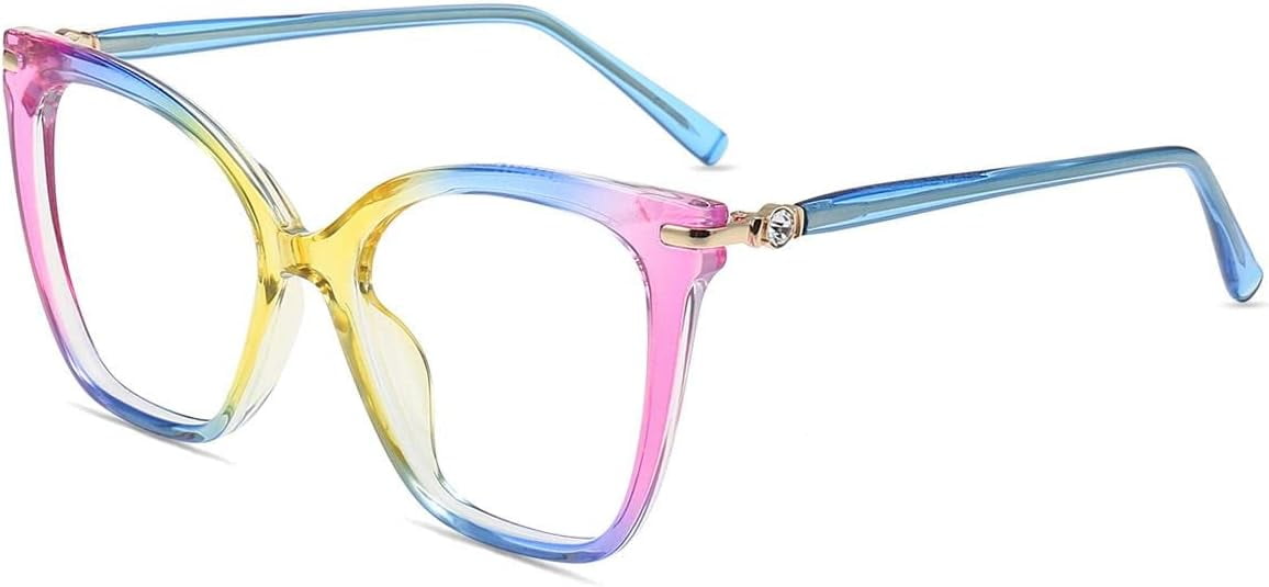 Firmoo Blue Light Blocking Glasses, Multicolored Cat Eye Bluelight ...