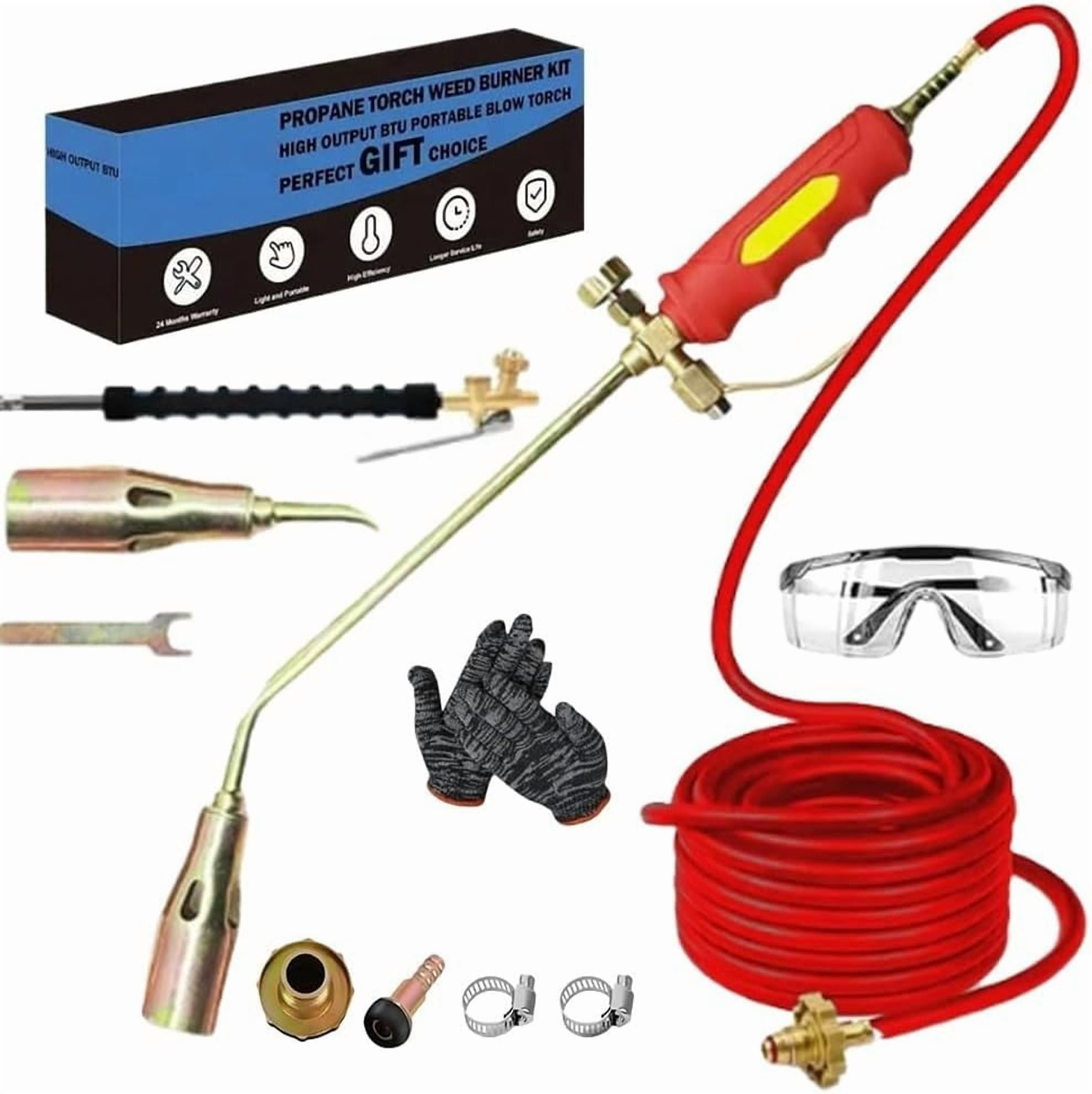 Firmsteady New Propane Torch Weed Burner Kit, Frontaley High Output 1,900,000 Btu Weed Torch ...