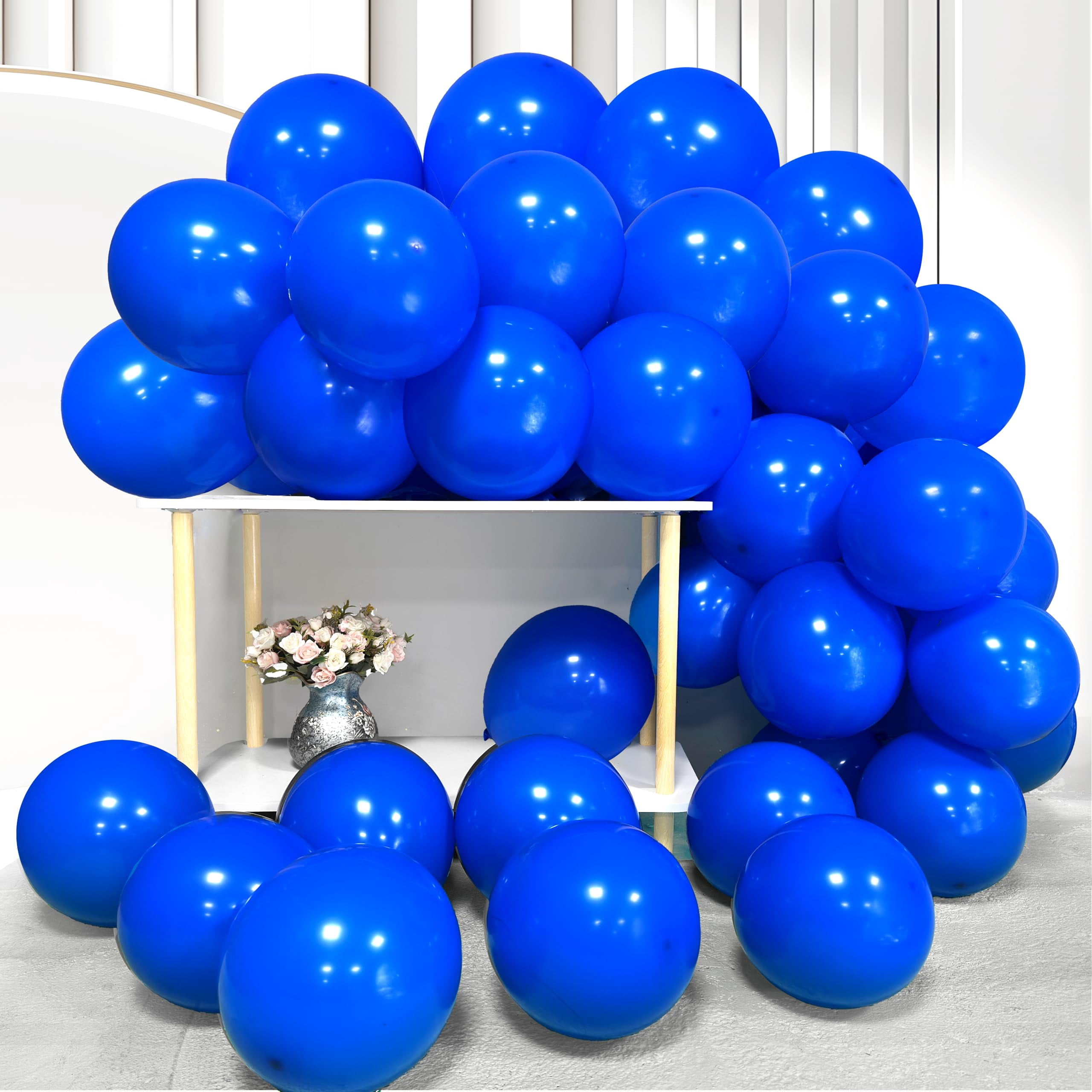 Firomi Royal Blue Balloons SSF20 12-inch 100 Pack Big Helium Shiny ...
