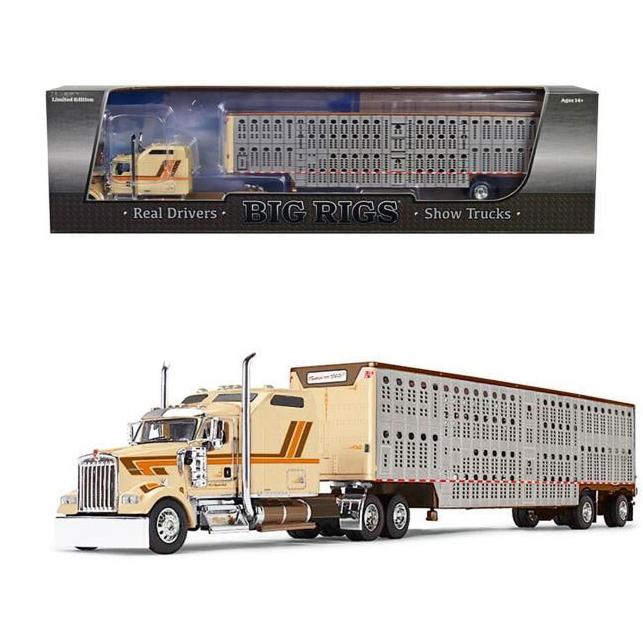 First 1/64 Kenworth W900L w/ Wilson Silverstar Livestock Trailer, Big ...
