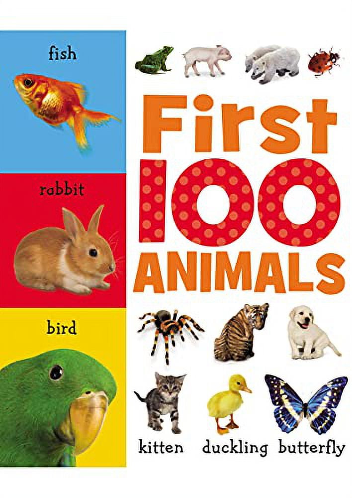 Pre-Owned First 100 Animals Board Book Helen Parker - Walmart.com