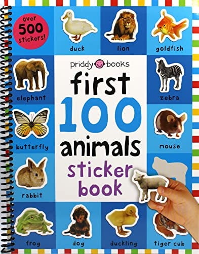 First 100 Animals Sticker Book: Over 500 Stickers (Spiral Bound ...