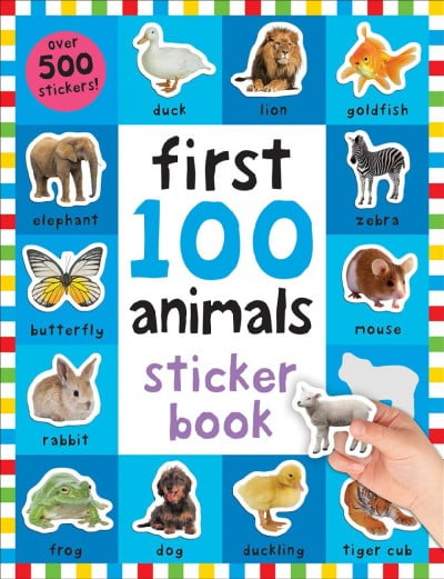 Pre-Owned First 100 Animals Sticker Book: Over 500 Stickers - Walmart.com