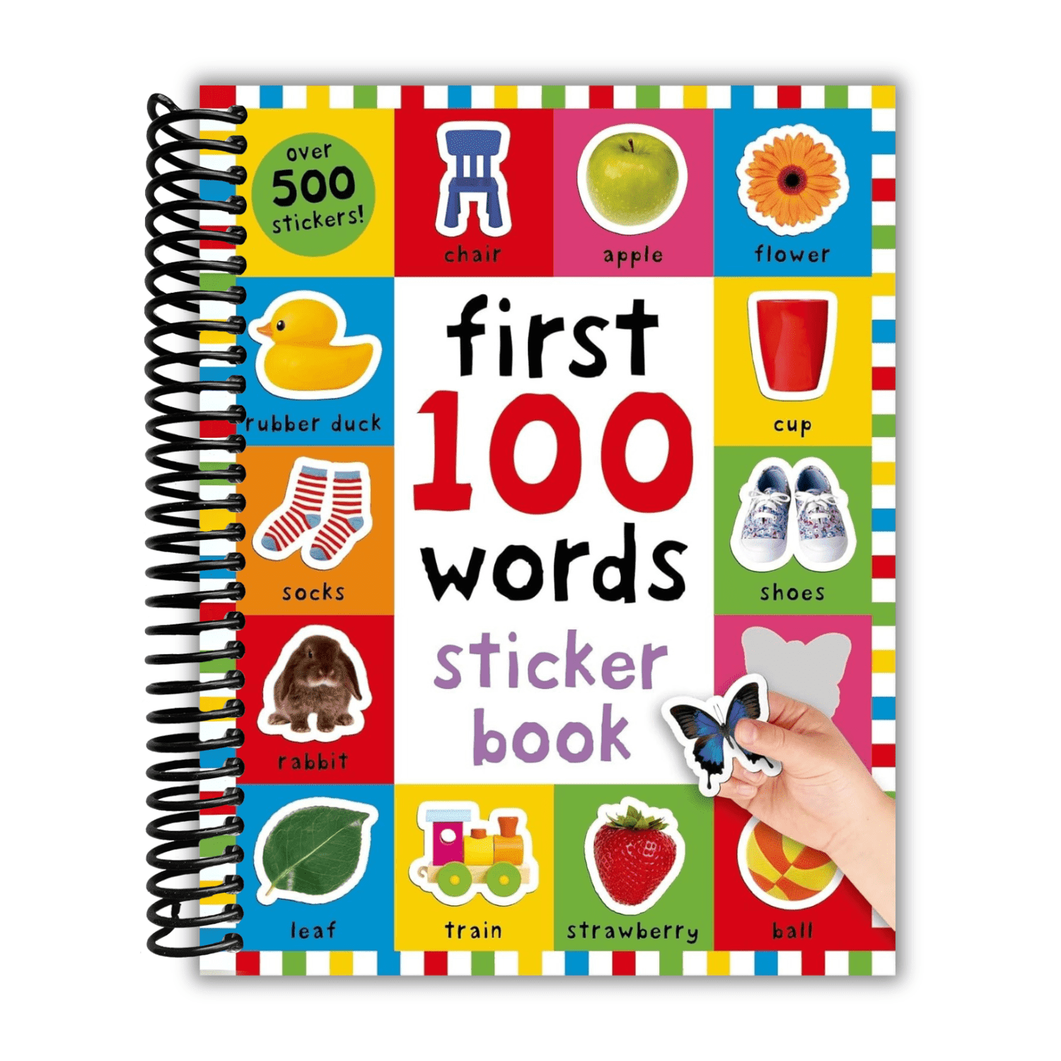 First 100 Stickers: Words: Over 500 Stickers (Spiral Bound) - Walmart.com