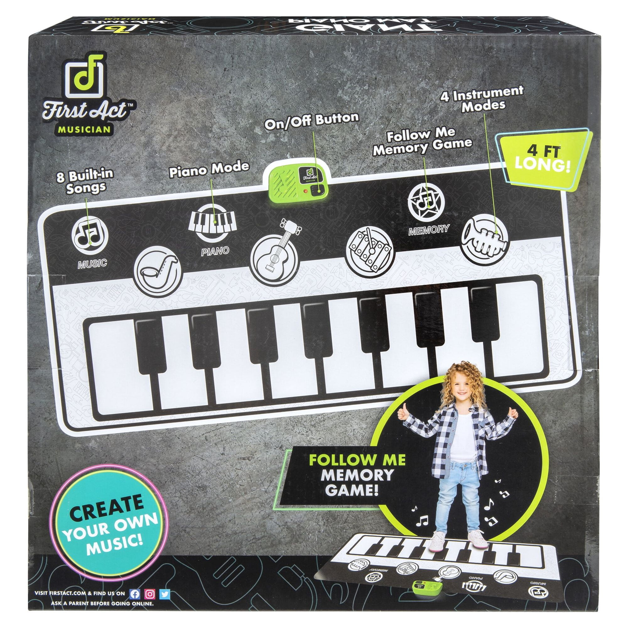 First Act Discovery 48" Floor Piano - Walmart.com