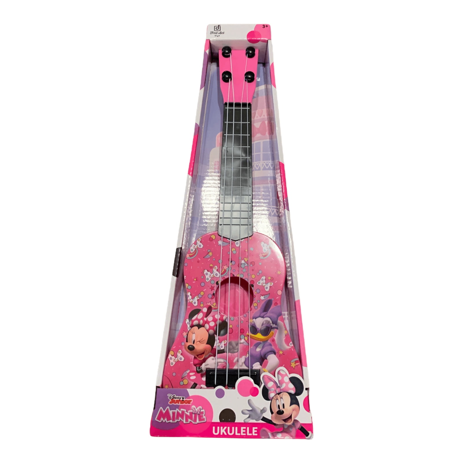 First Act Disney Junior Minnie Ukulele (Tunable - Small Kids Guitar ...