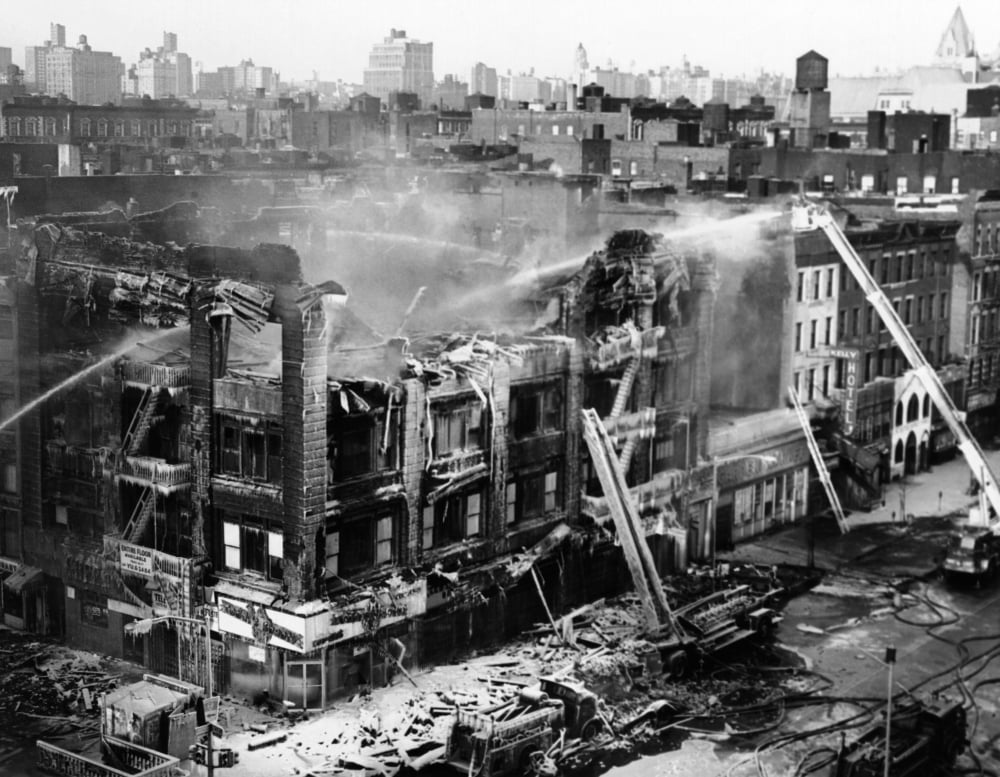 First Act Of Retaliation For The Assassination Of Malcolm X. Firemen ...