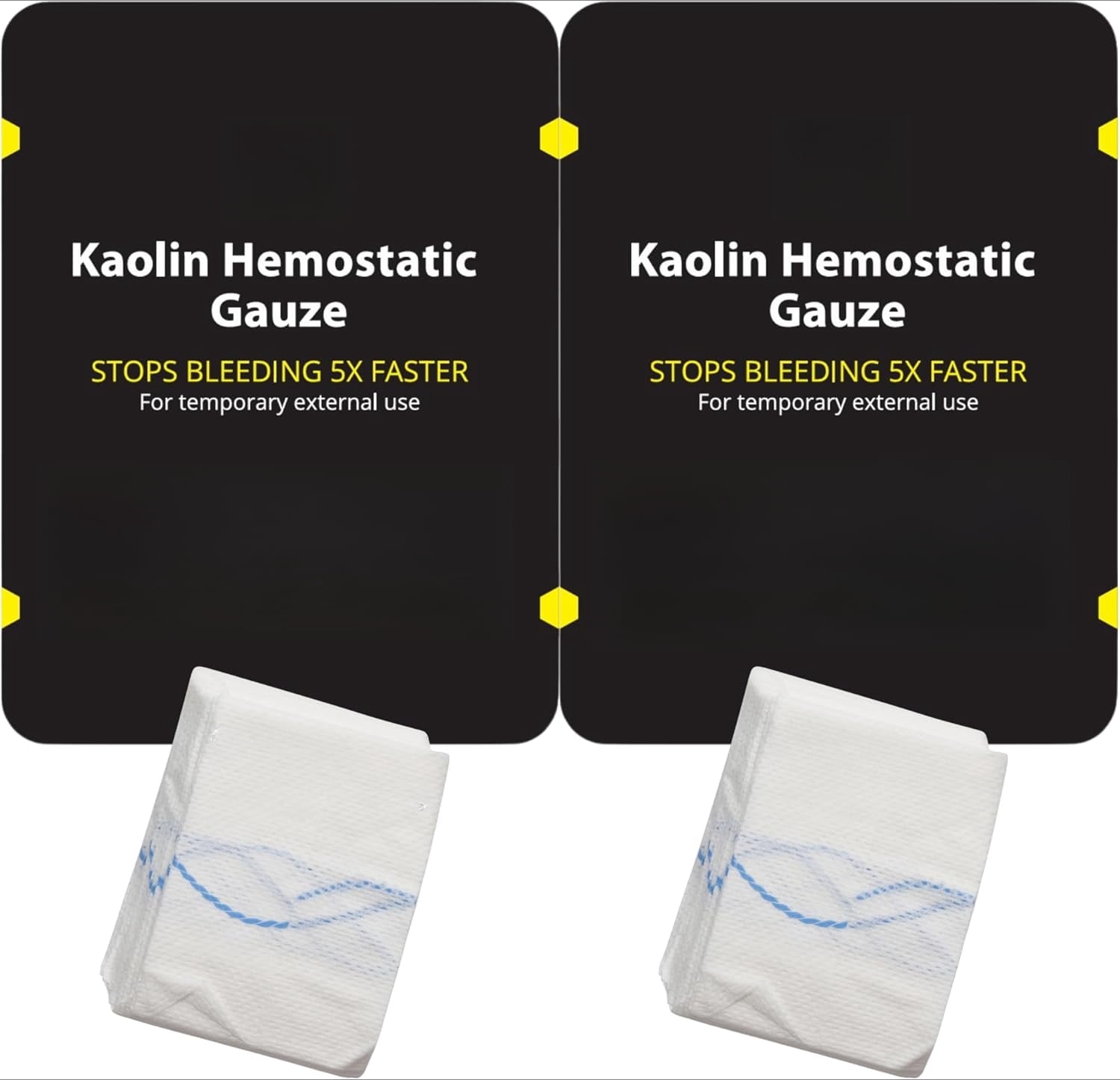 First Aid Advanced Quick Clotting Combat Gauze - Flexible Hemostatic ...