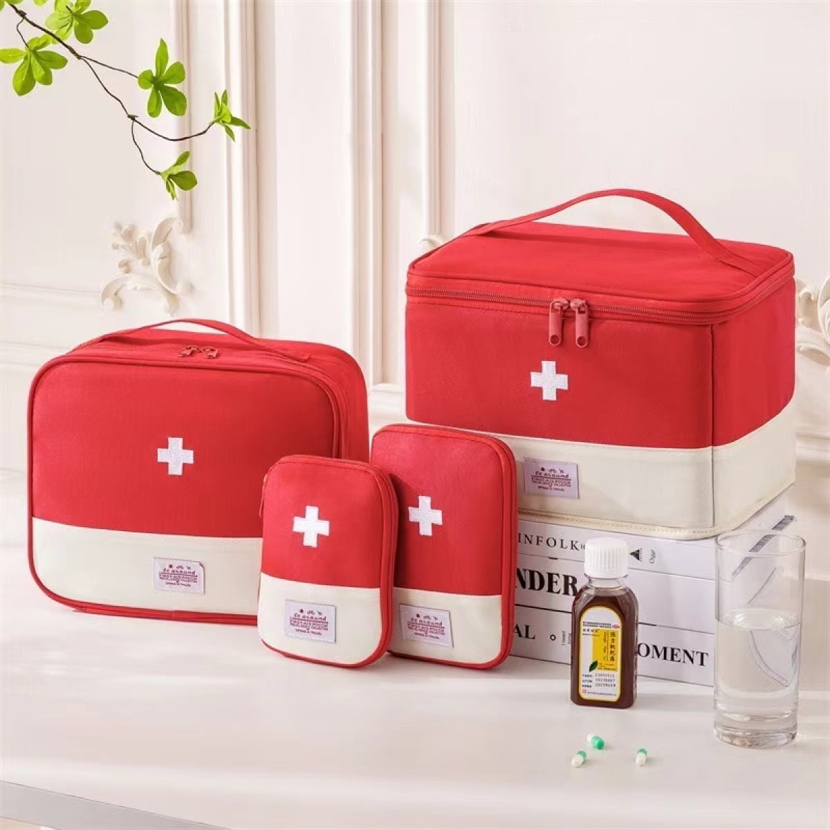 First Aid Bag Empty, Small Portable Empty First Aid Kit Bag Waterproof ...