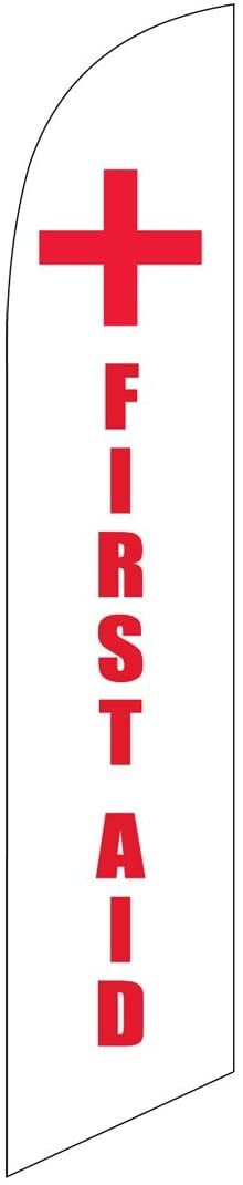 First Aid Banner Swooper Flag for Festivals and Events, Replacement ...