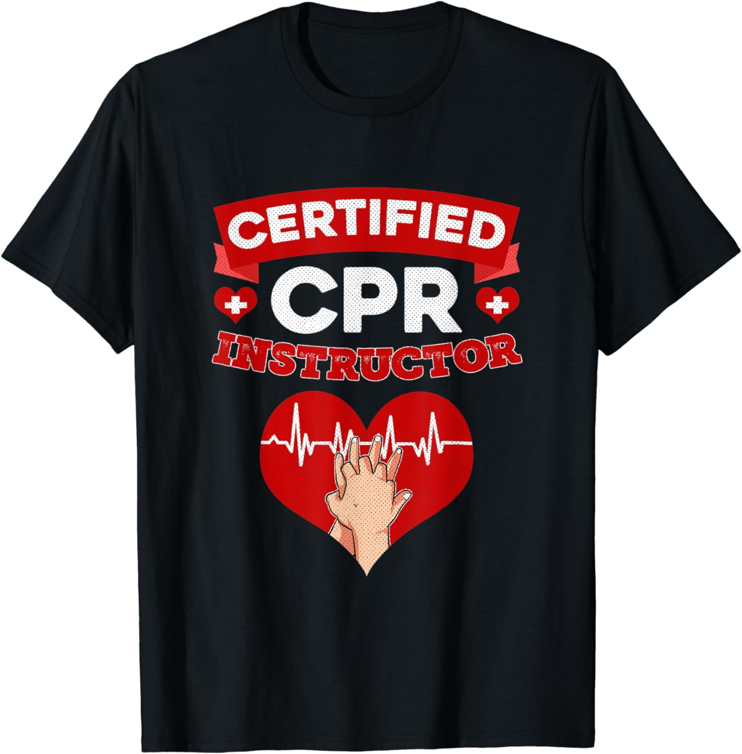 First Aid Design Certified CPR Instructor T-Shirt - Walmart.com