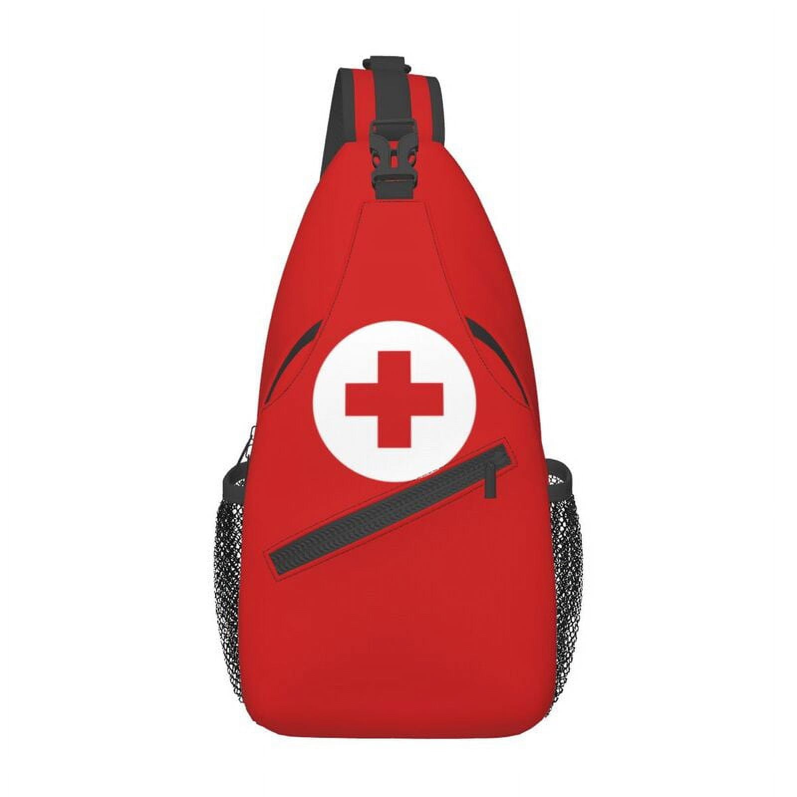 First Aid Emergency Medicine Crossbody Sling Backpack Men Custom Doctor ...