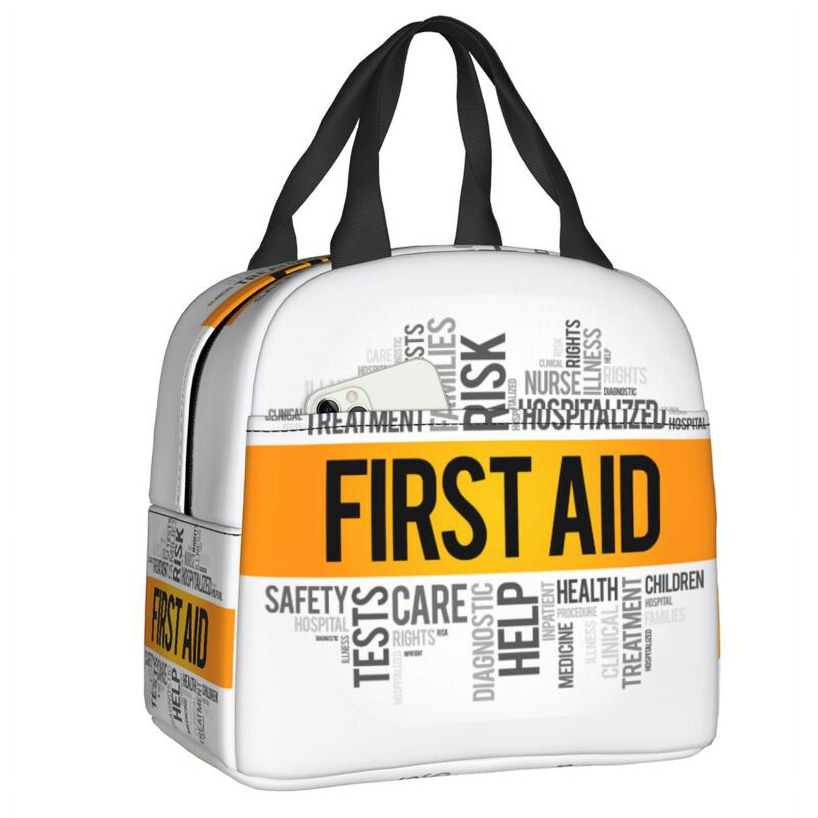 First Aid Emergency Medicine Insulated Lunch Box for Women Doctor Nurse ...