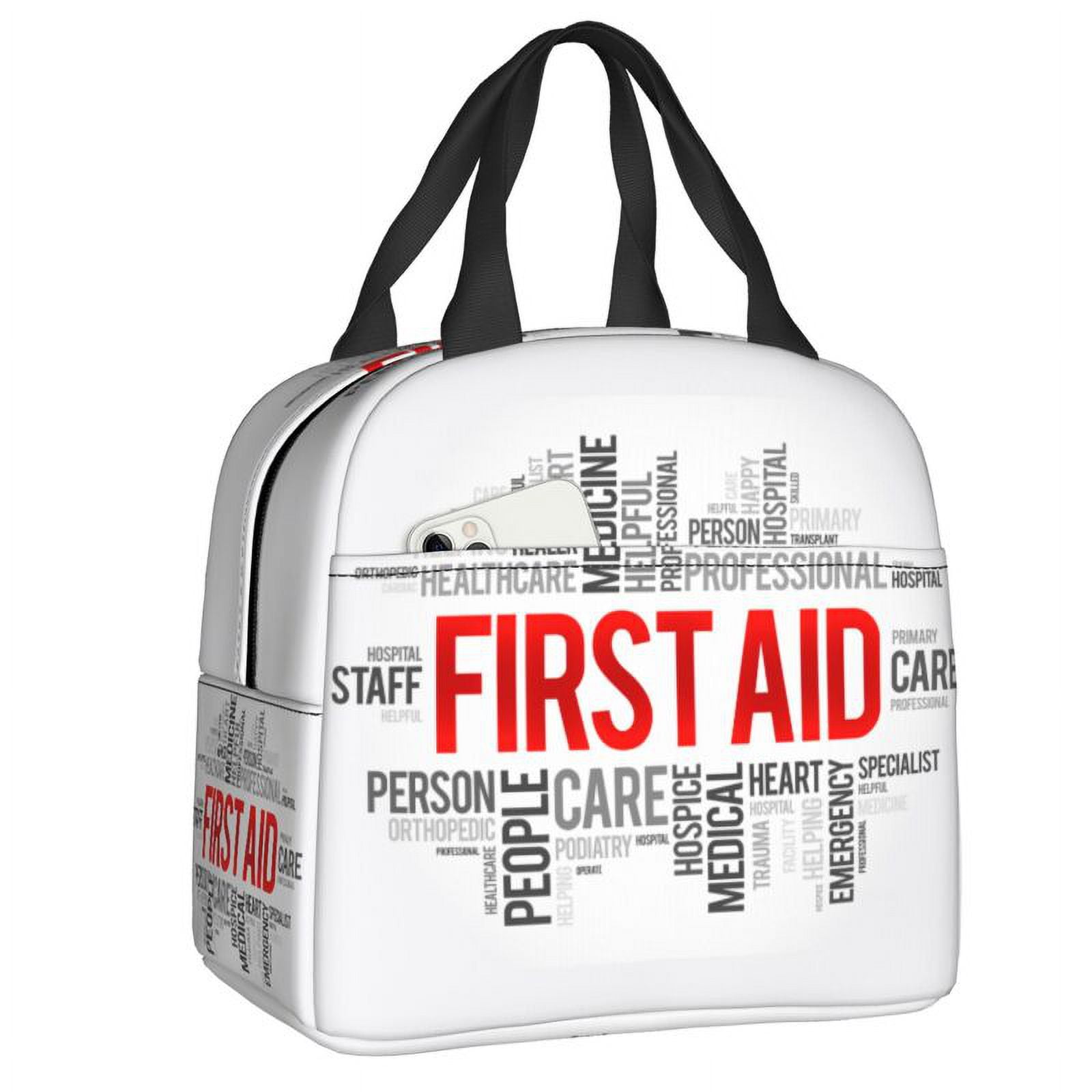 First Aid Emergency Medicine Lunch Box Doctor Nurse Thermal Cooler Food ...
